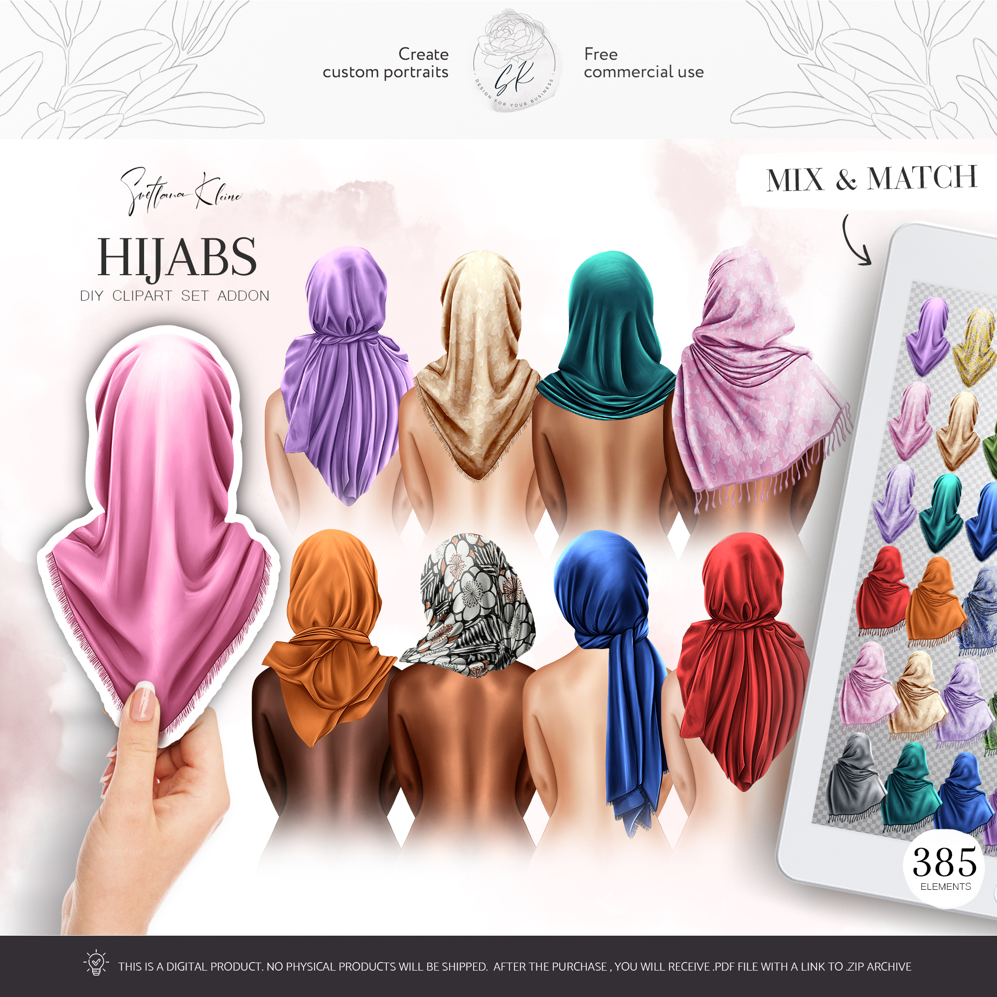 Hijabs Clipart, Muslim Clip Art, Headscarves PNG - Inspire Uplift