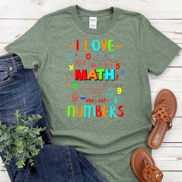 I Love Math And I Eat Numbers Shirt, Happy Pi Day Shirt, Fun | Inspire ...