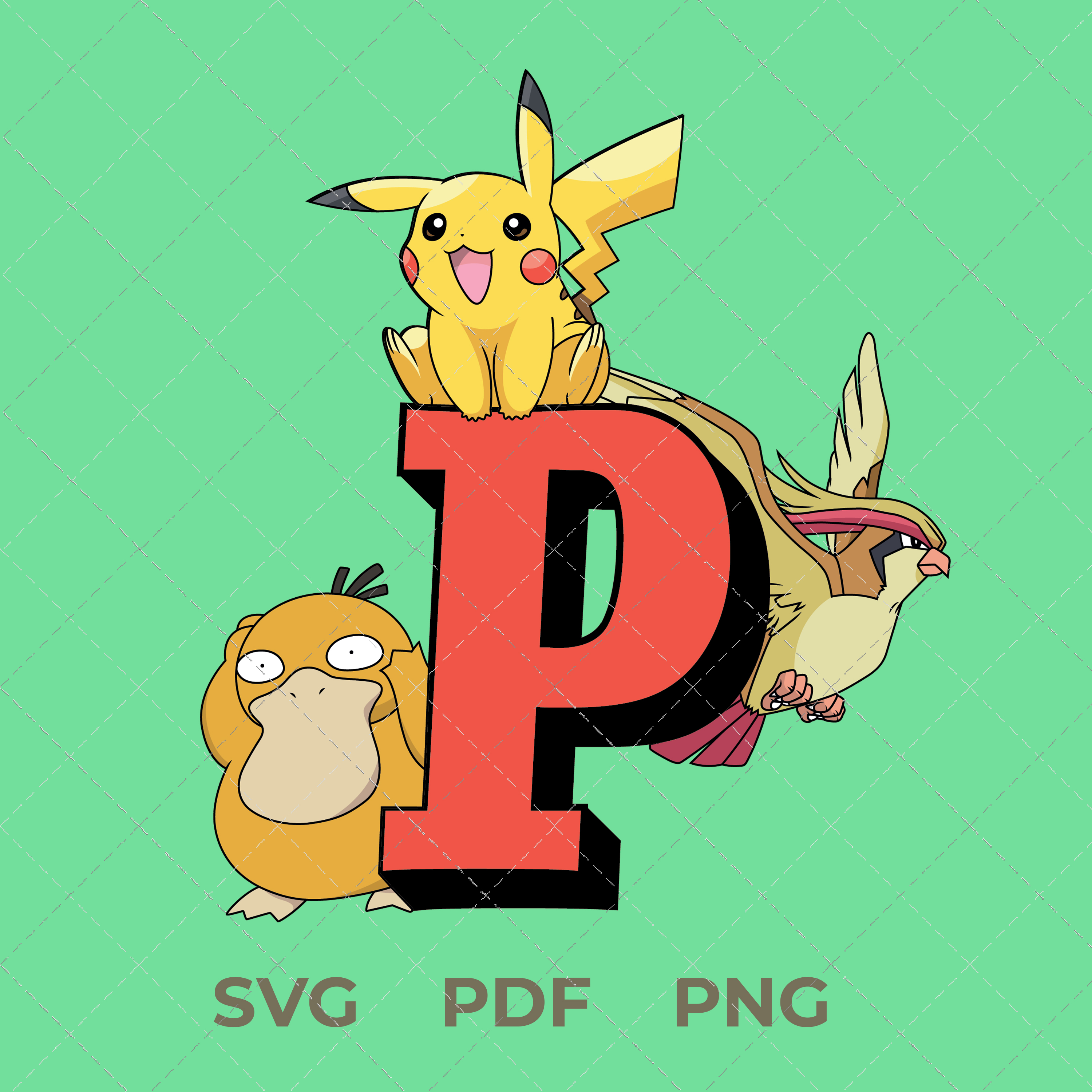 Pokemon svg, Letter P, Psyduck Pokemon, Pikachu Pokemon, Pid | Inspire ...