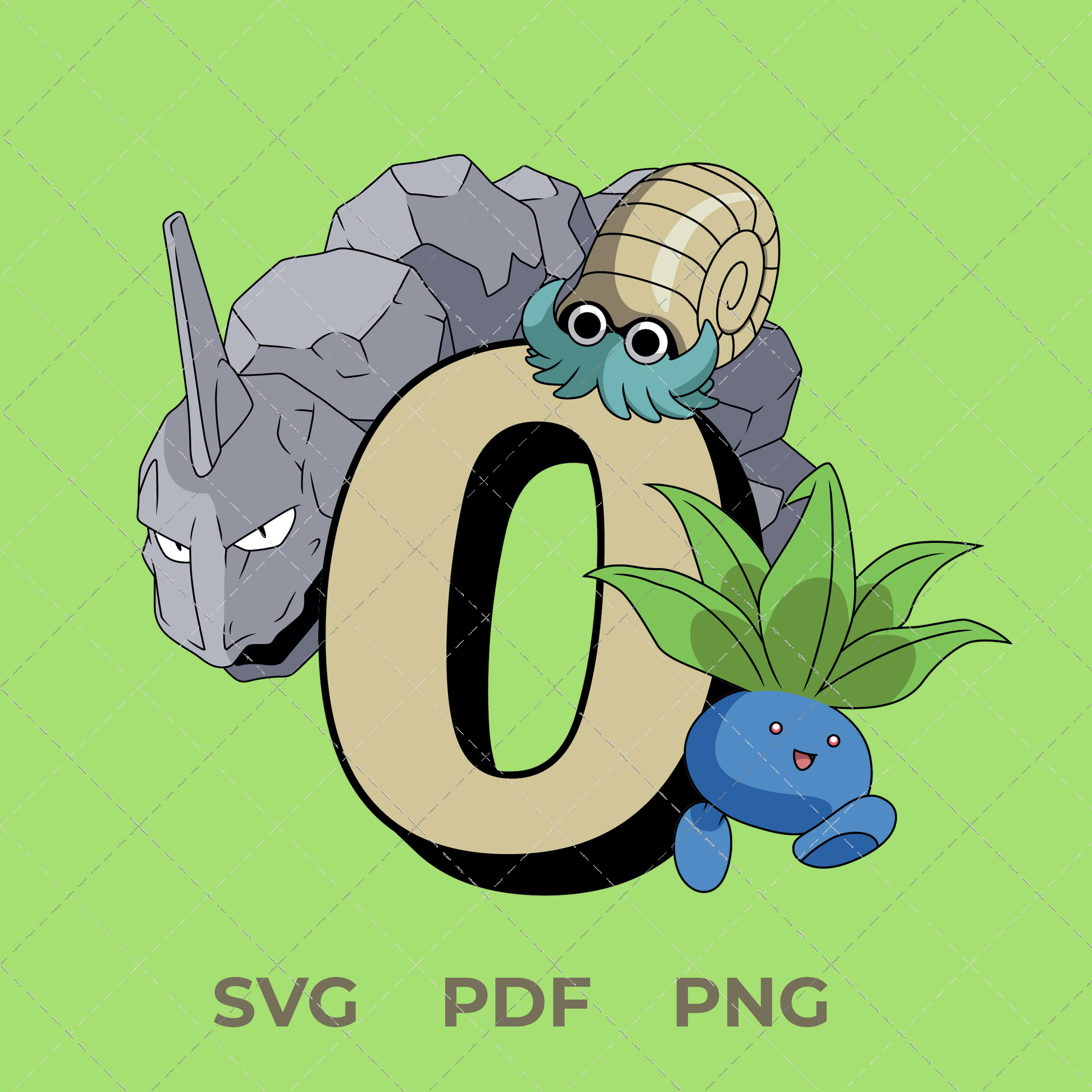 Pokemon svg, Letter O, Onix Pokemon, Omanyte Pokemon, Oddish | Inspire ...