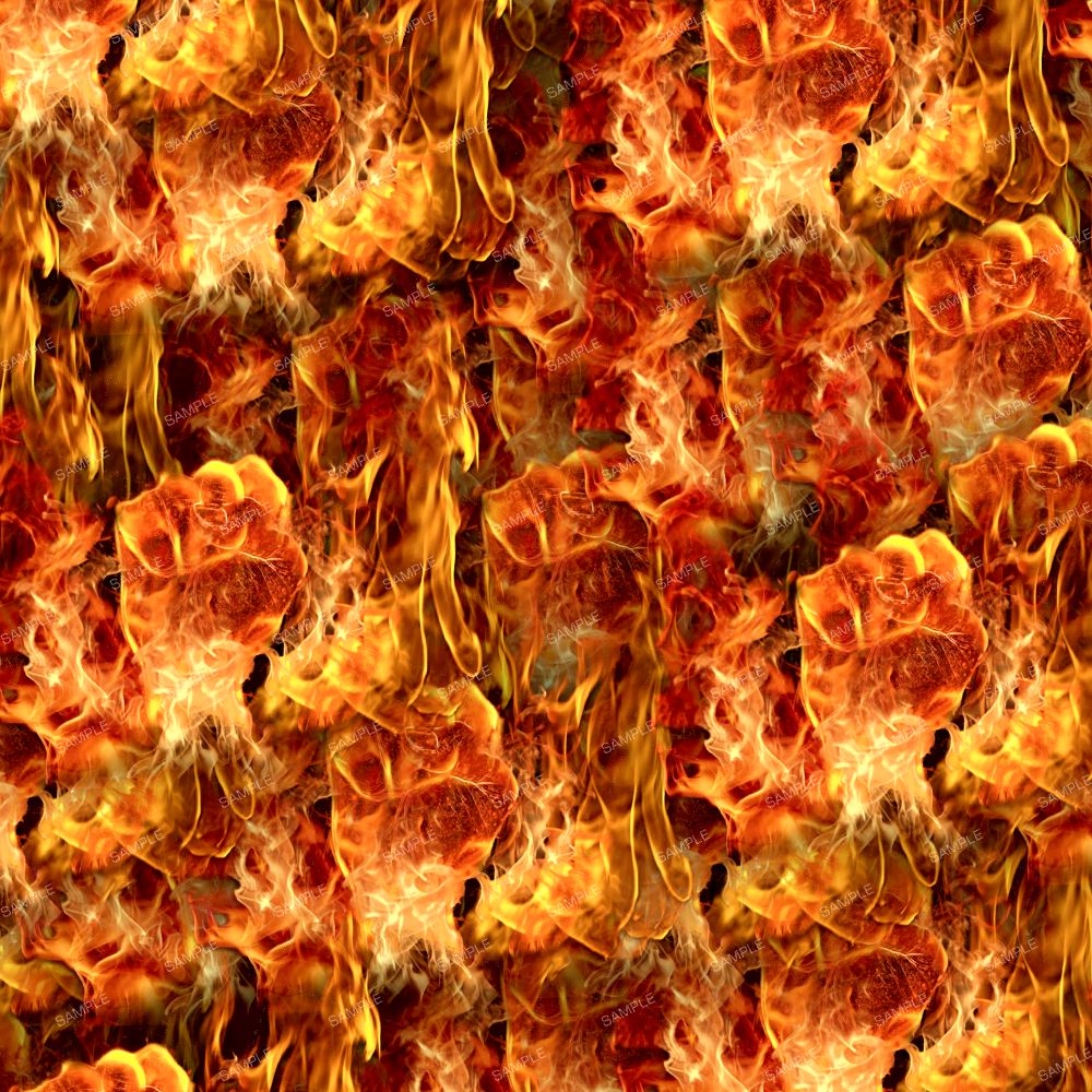 Fists of Fire 24 Pattern Tileable Repeating Pattern | Inspire Uplift
