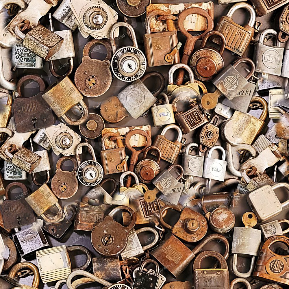 Locks 23 Pattern Tileable Repeating Pattern | Inspire Uplift