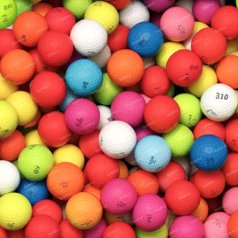 Neon Colored Golf Balls Pattern Tileable Repeating Pattern | Inspire Uplift