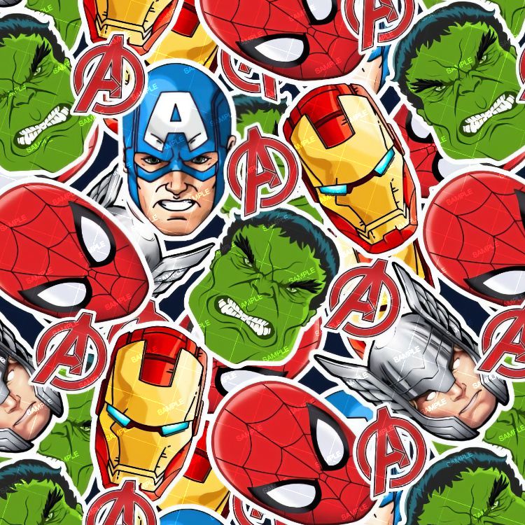 Comic Book Hero Stickers Tileable Repeating Pattern | Inspire Uplift