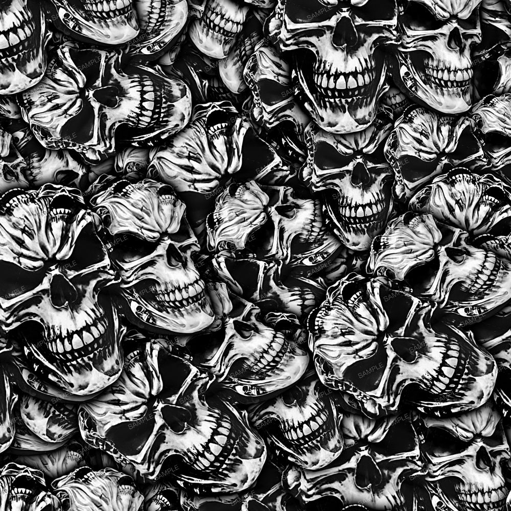 Multi Skull 22 Pattern Tileable Repeating Pattern - Inspire Uplift
