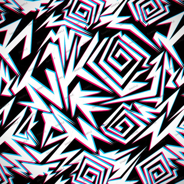 Ken Block 3D Hoonigan Pattern Tileable Repeating Pattern | Inspire Uplift