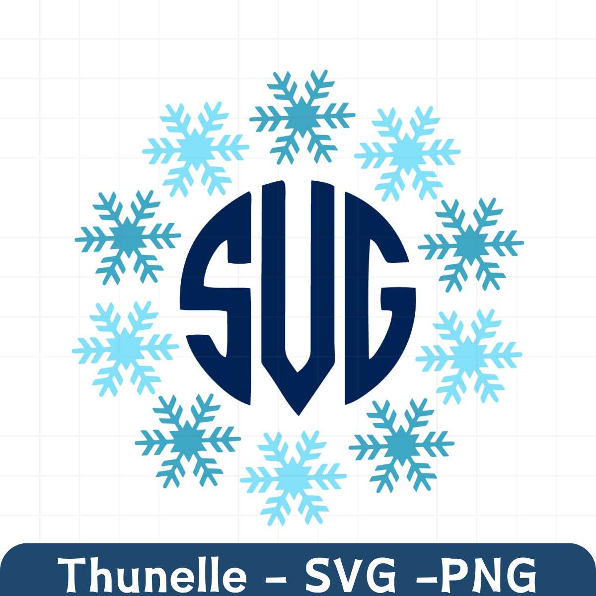 Snowflake SVG, Christmas SVG, Snowflake Monogram SVG, Digita | Inspire ...