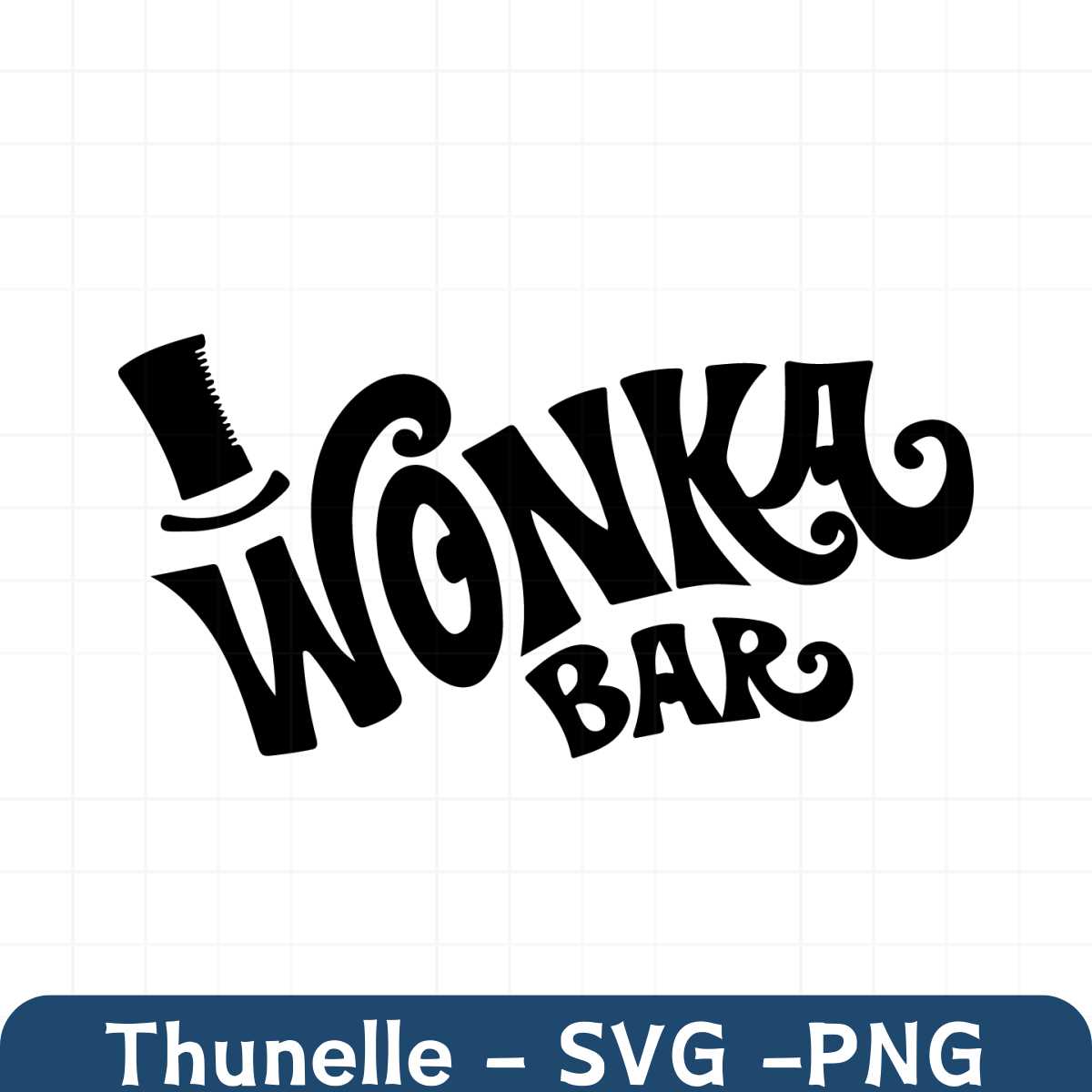 Wonka Bar, Wonka Chocolate, Chocolate Factory , SVGPNGEPS | Inspire Uplift