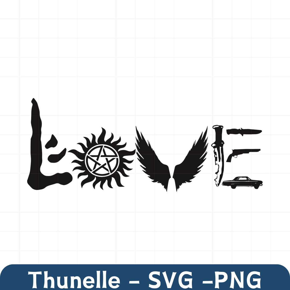Love Inspired By Supernatural Svg, Trending Svg, Supernatura | Inspire ...