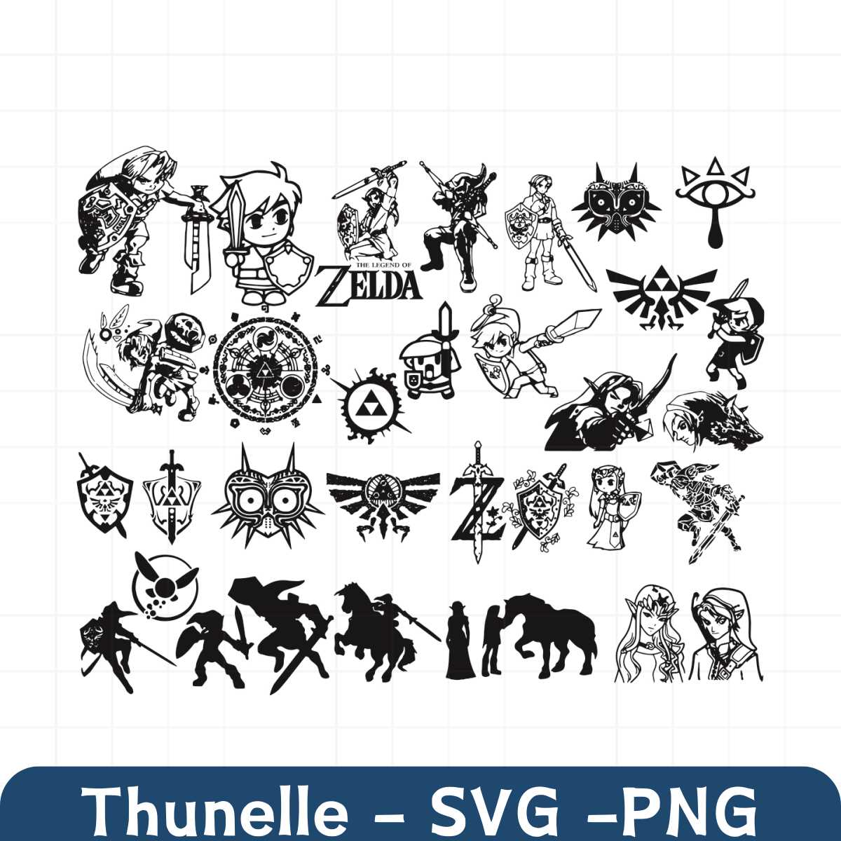 The Legend Of Zelda Svg Bundle, Trending Svg, Legend Of Zeld | Inspire ...