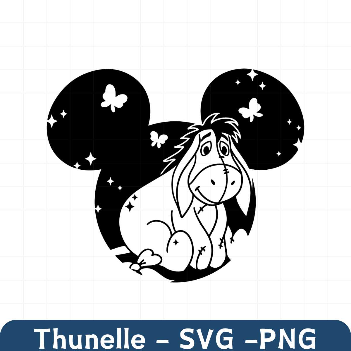 Eeyore SVG Winnie Pooh dxf clipart png , cut file outline si | Inspire ...