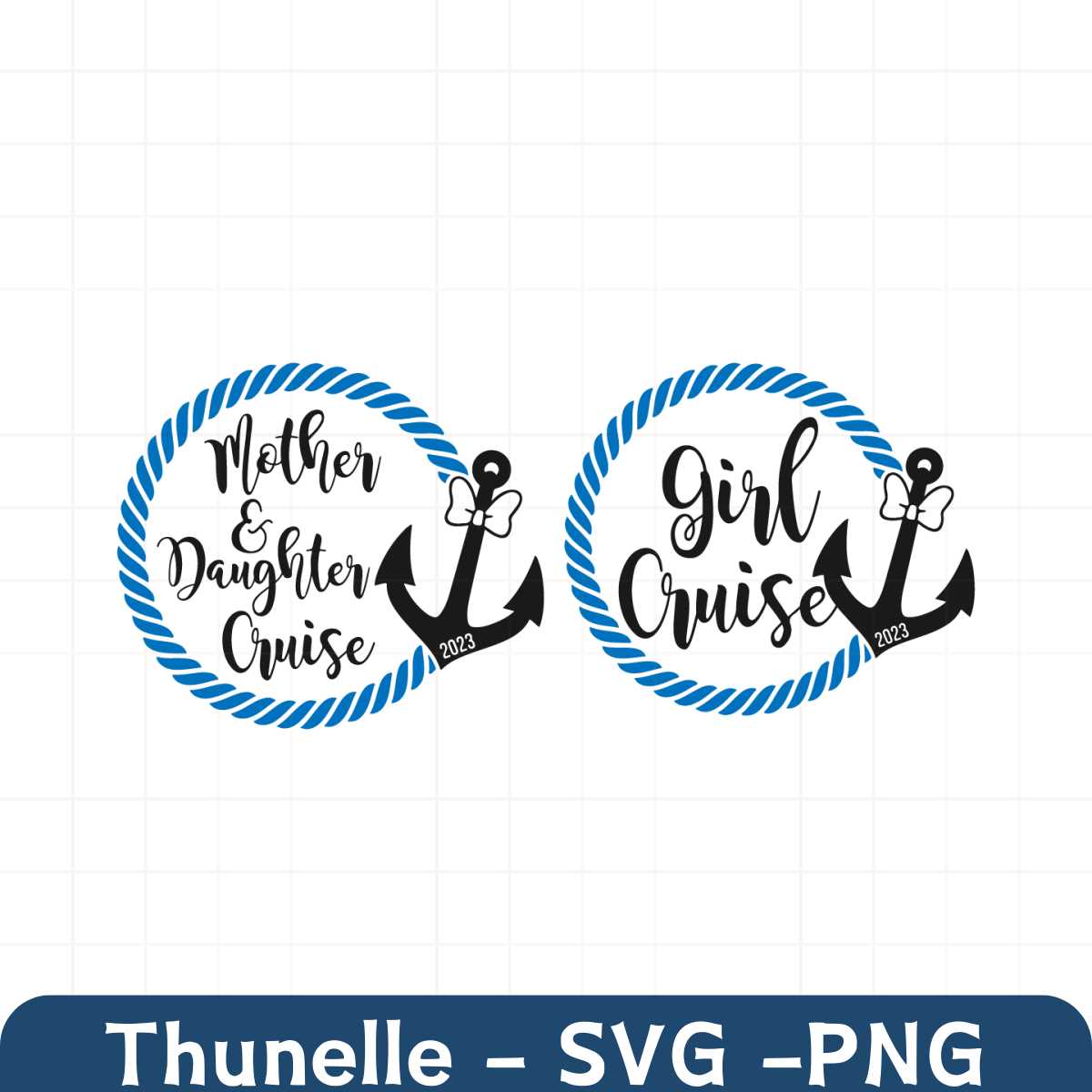 Girl Cruise Svg Mother Daughter Svg Cute Anchor Rope Cruise Inspire