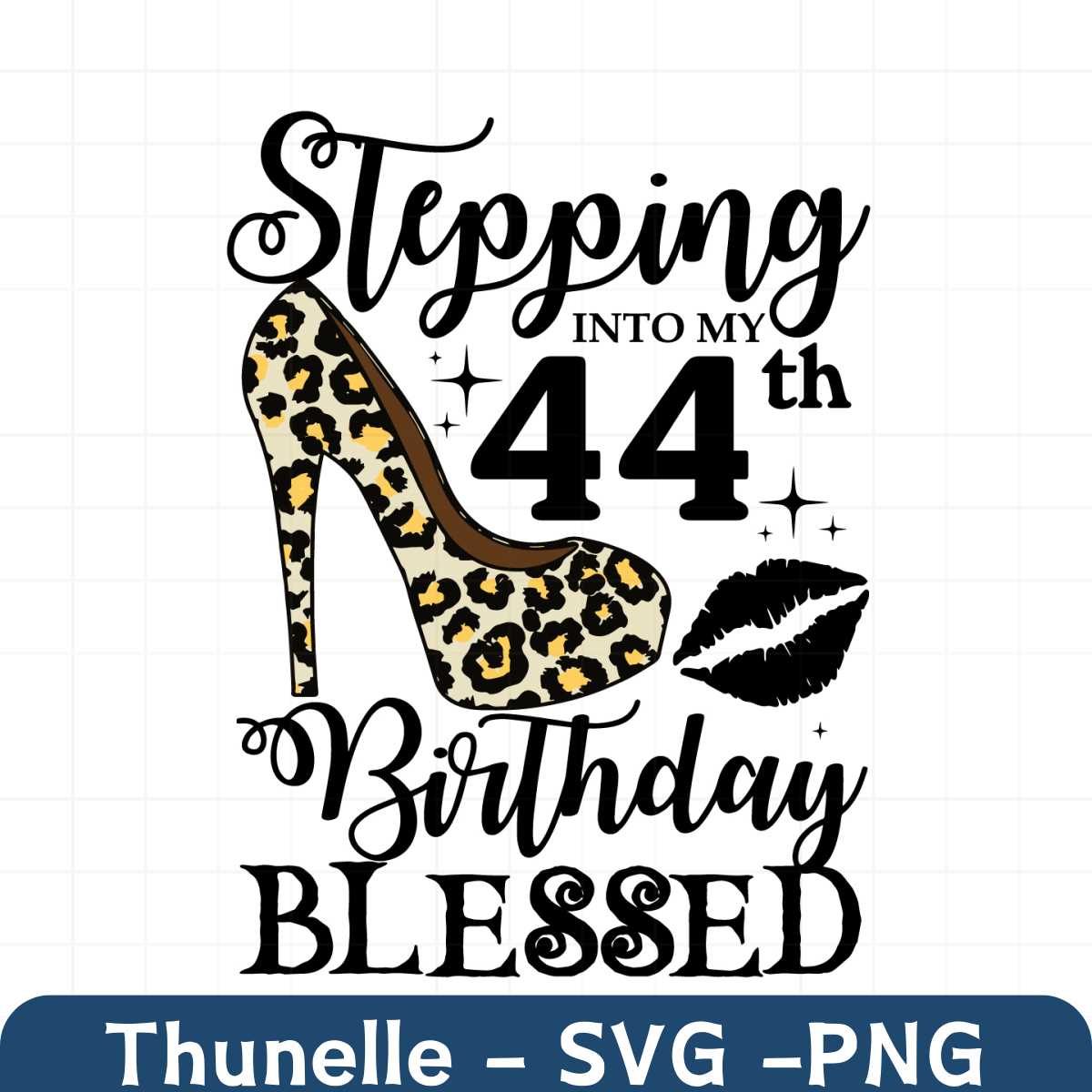 Stepping Into My 44th Birthday Blessed Svg, Birthday Svg, 44 | Inspire ...