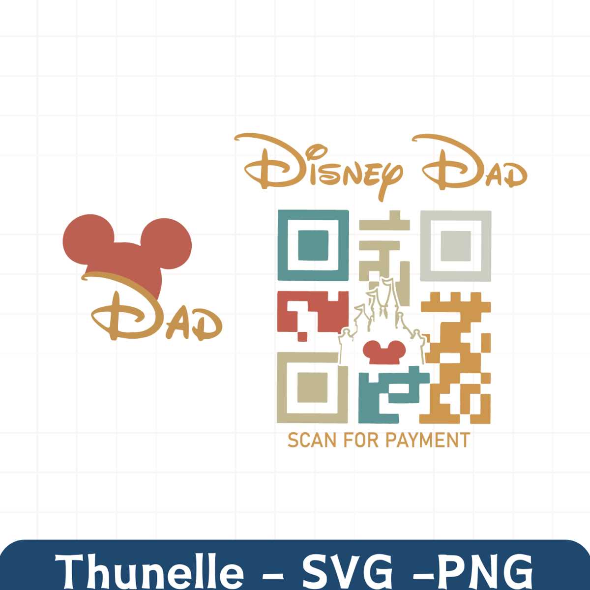 Disney Dad Scan For Payment SVG | Inspire Uplift