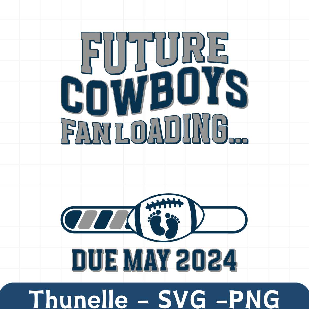 Future Cowboys Fanloading Due May 2024 SVG - Inspire Uplift