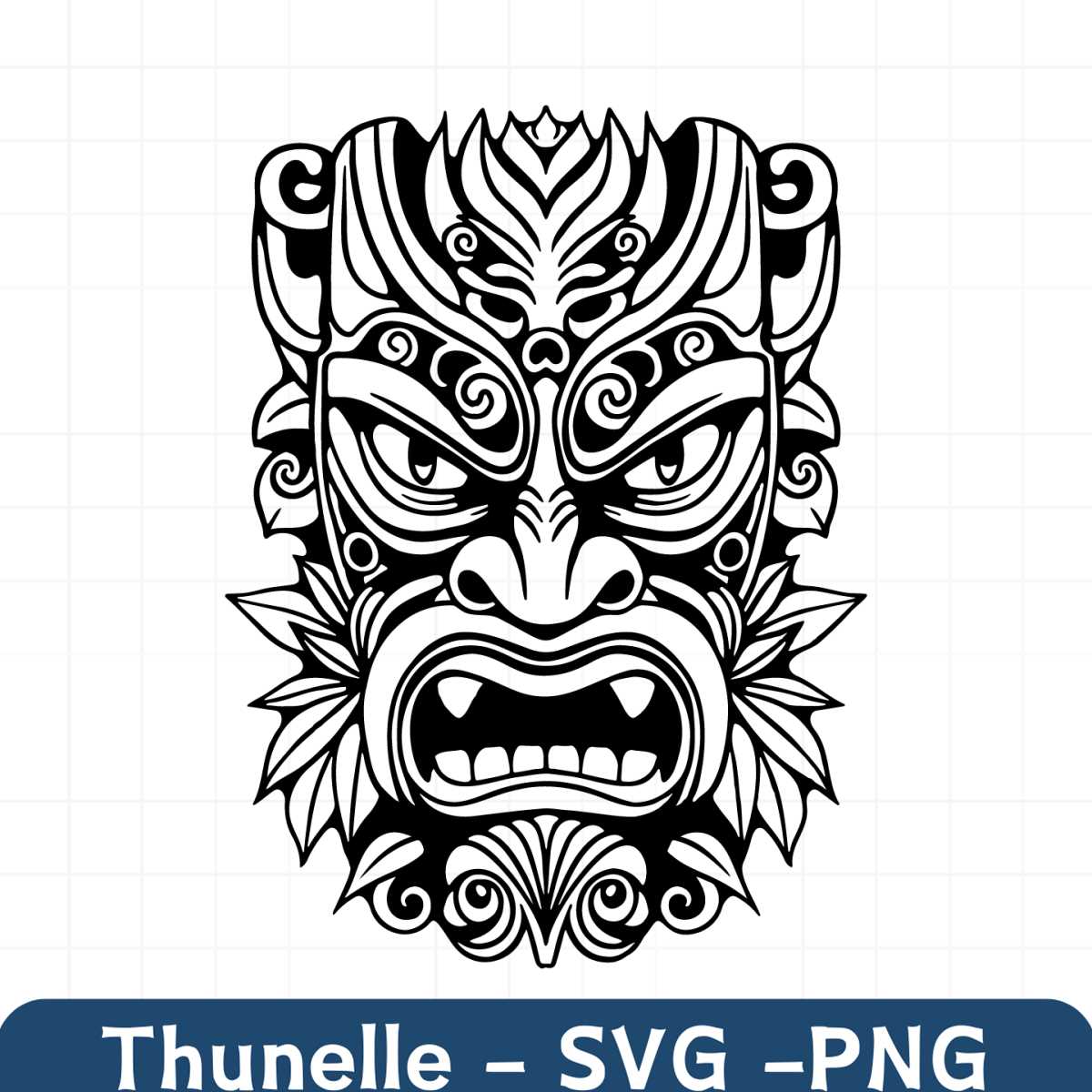 Tiki svg,Tiki face png, vector clipart , digital download, a | Inspire ...