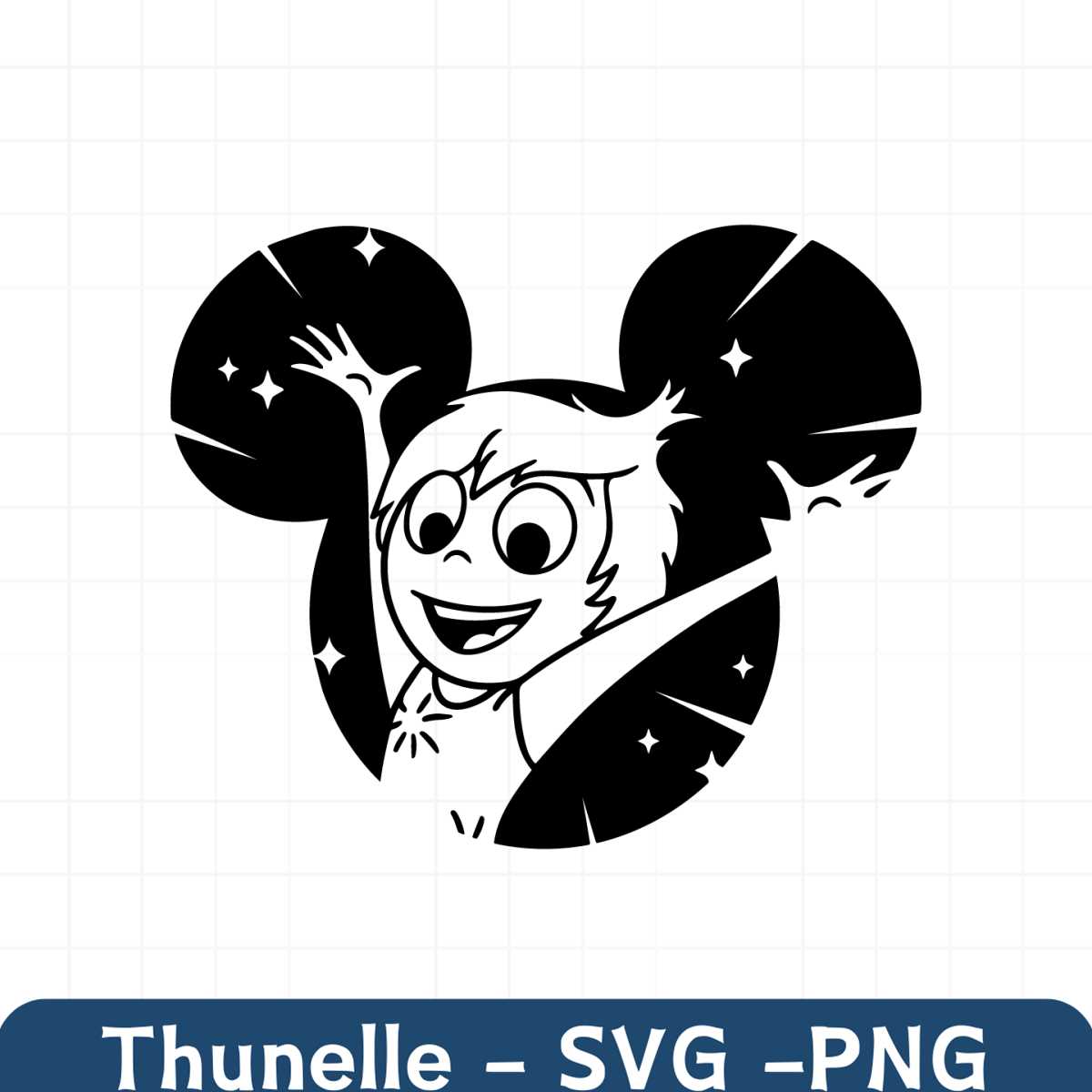 Inside Out SVG joy happiness dxf png clipart, cut file outli | Inspire ...