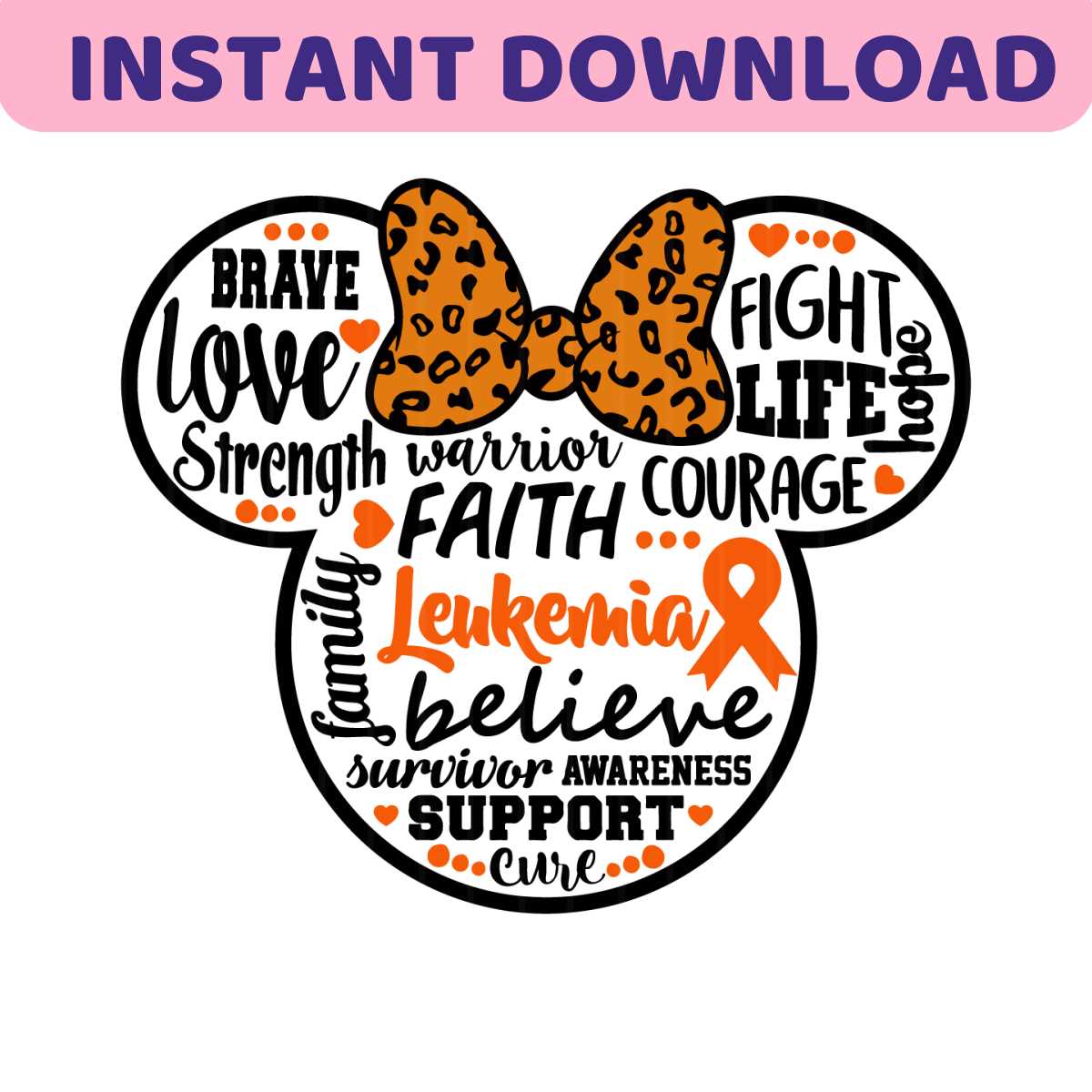 AWARENESS SVG, Leukemia, Ribbon Breast Cancer, cancer ribbon | Inspire ...