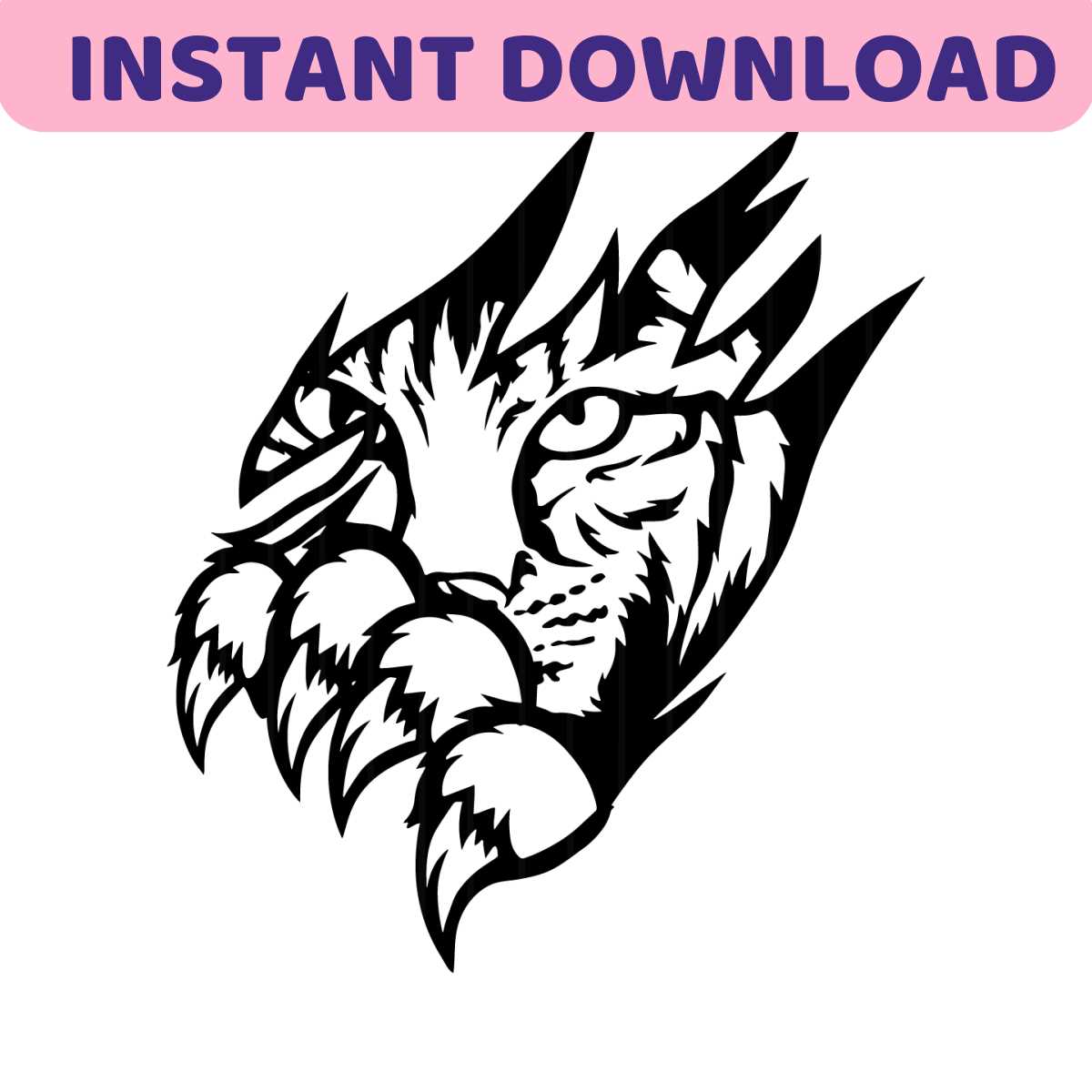 Bobcat Scratch Svg Png | Claw Scratch Svg | Bobcat Claw Svg | Inspire ...