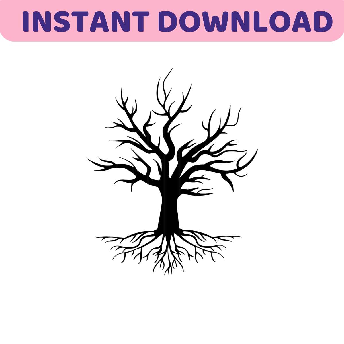 Bare Tree Svg, Silhouette Bare Tree, Cricut File, Bare Tree | Inspire ...