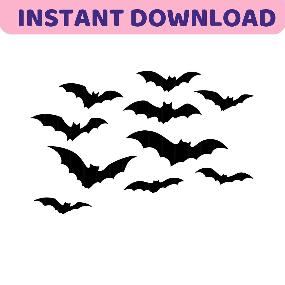 Halloween Bats SVG, Bats SVG, Halloween Bats Cut File, Spook | Inspire ...