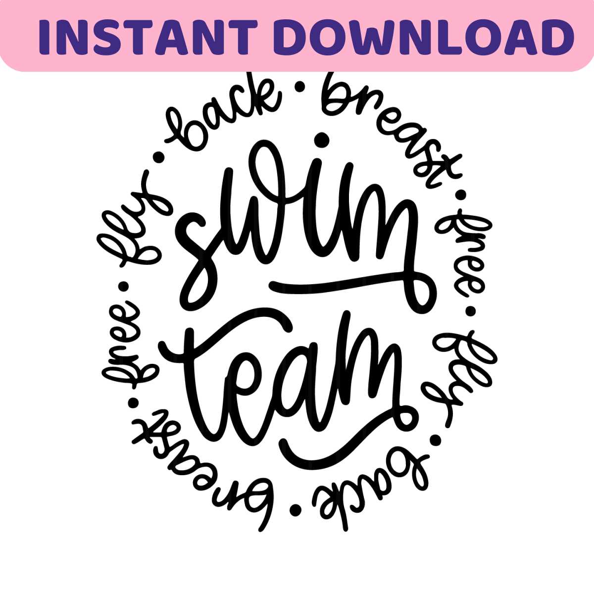 Swim Team SVG Swimmer Cut File, Gift for Swimmer, Swim Mama, | Inspire ...