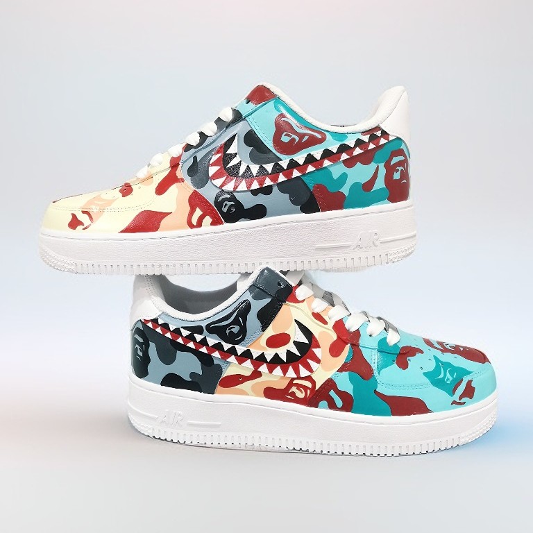 Gorilla custom shoes nike air force, luxury, unisex sneakers | Inspire ...