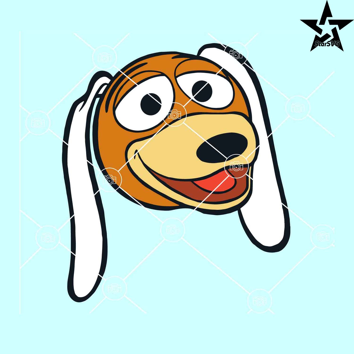 Toy Story Slinky Dog Face SVG, Slinky Dog SVG, Disneyland Sl | Inspire ...