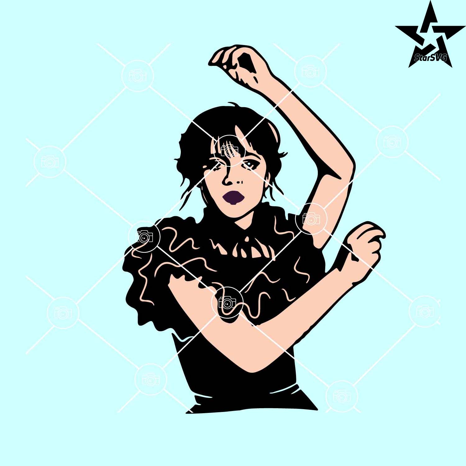 Wednesday Dance SVG, Dancing Wednesday Addams SVG,Wednesday | Inspire ...