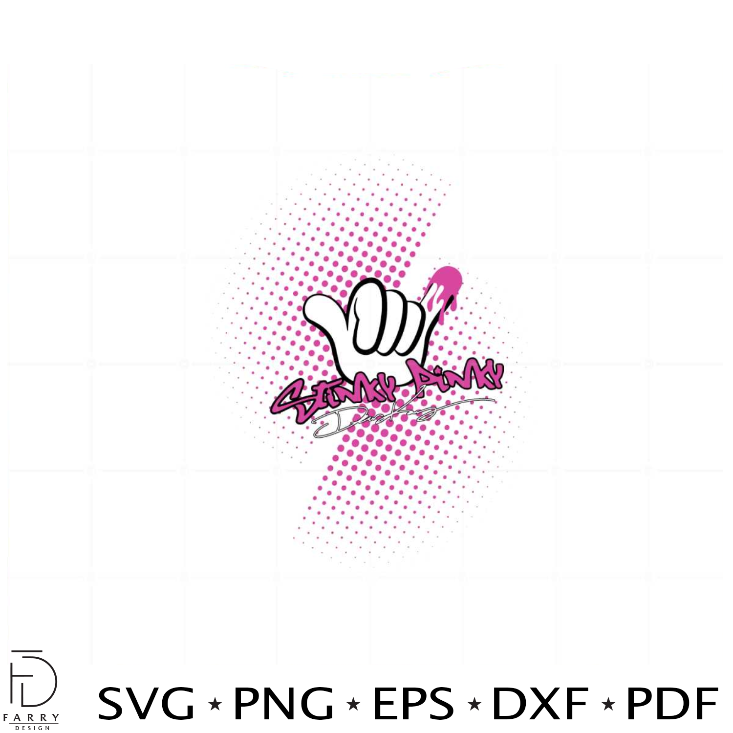Disco Dean Stinky Pinky Svg For Cricut Sublimation Files - Inspire Uplift