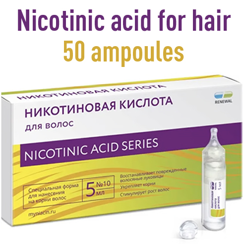 Renewal Nicotinic acid for hair 5ml x 50pcs - Inspire Uplift