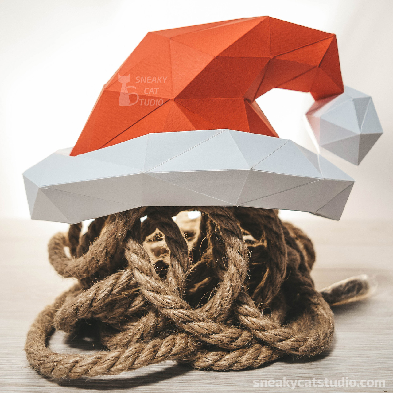 Christmas hat for Among Us- Digital 3D Papercraft template - Inspire Uplift