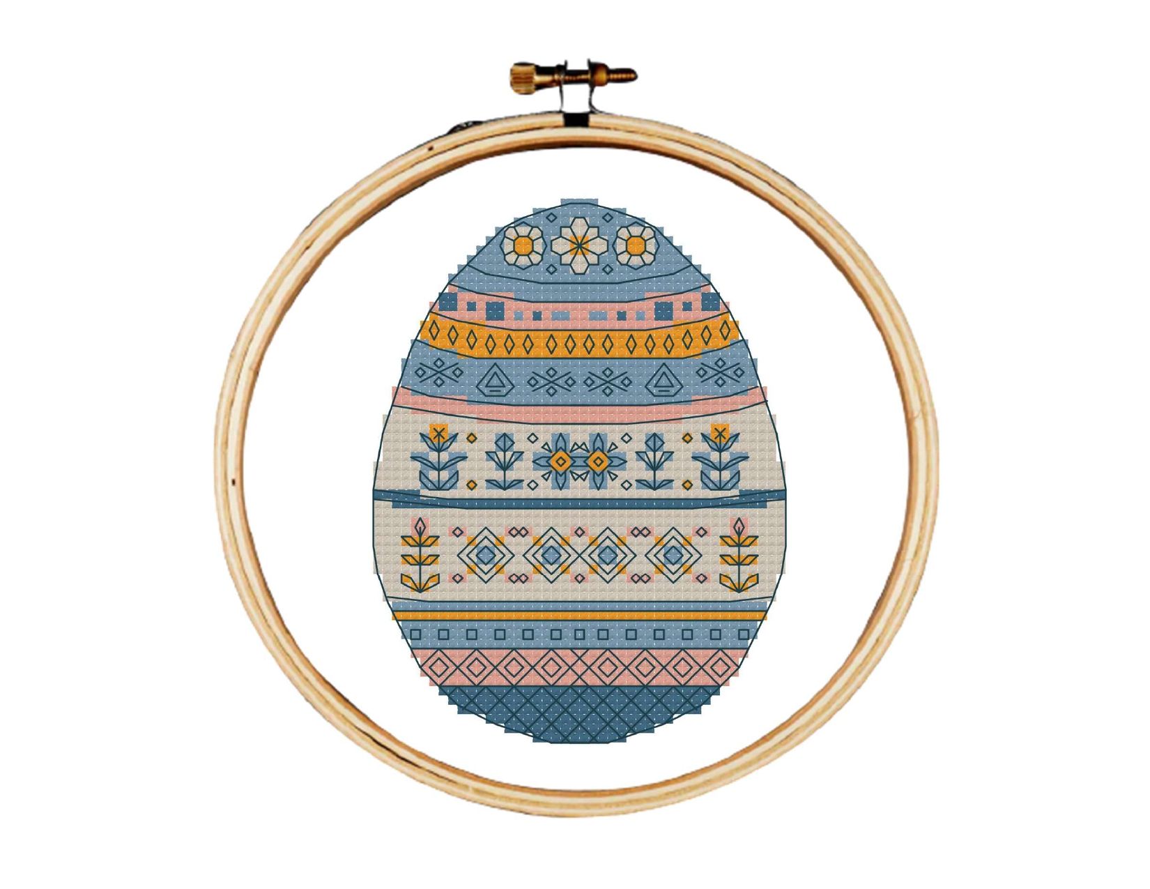 Easter egg cross stitch pattern, Easter cross stitch pattern | Inspire ...