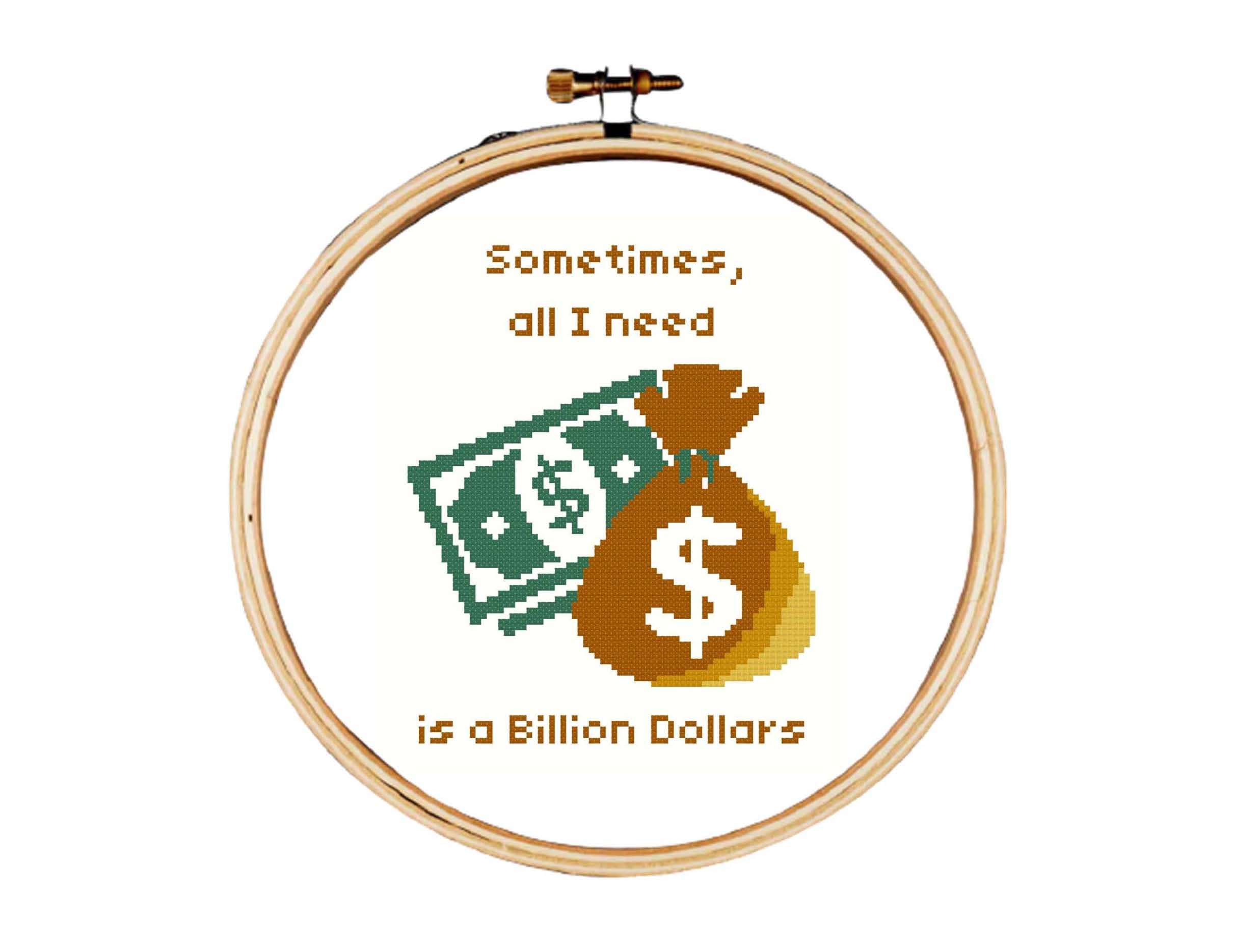 Dollar Cross stitch pattern, money cross stitch pattern, som | Inspire ...