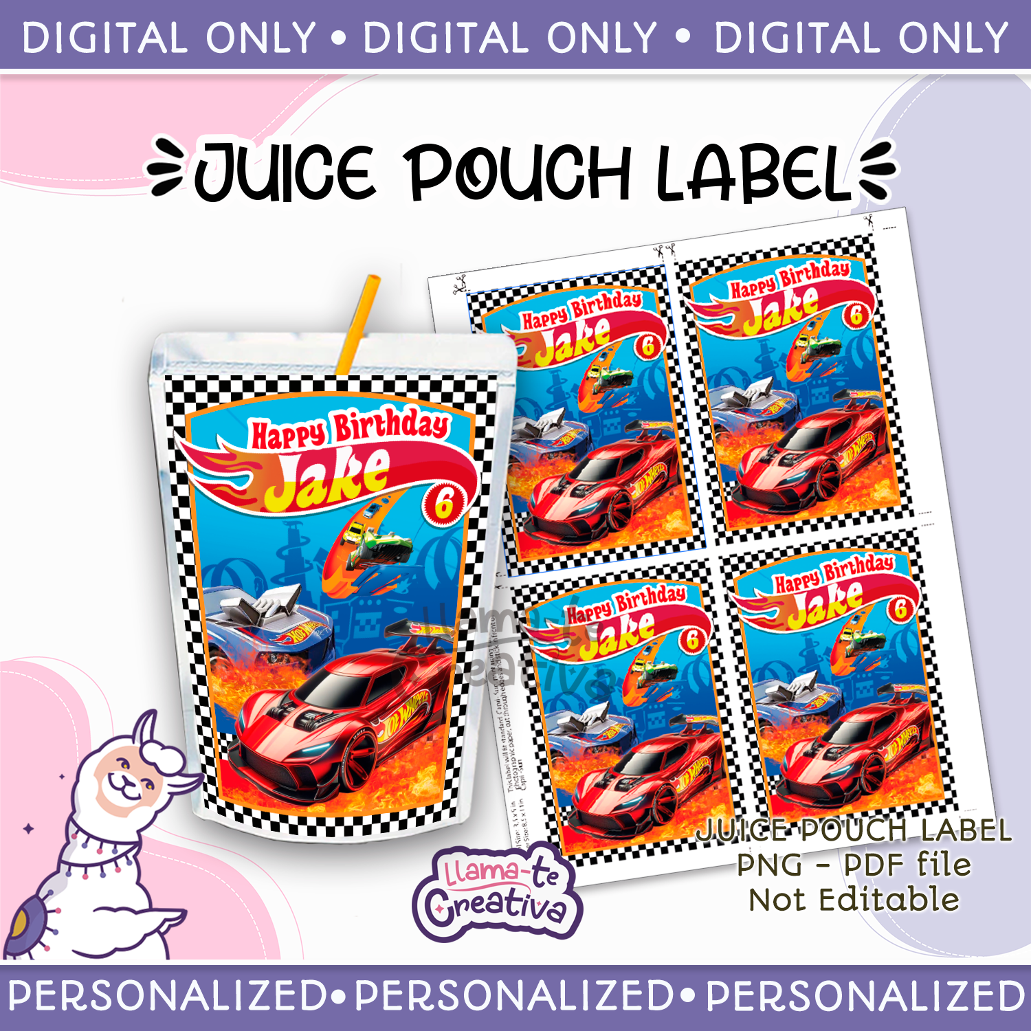 Add personalization Hot Wheels Capri sun, Personalized, not | Inspire ...