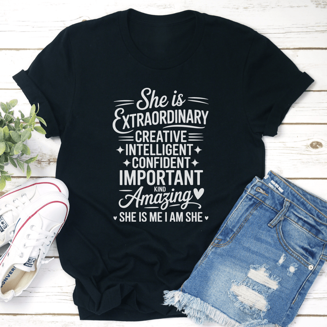 She Is Extraordinary Craetive Intelligent Tee | Inspire Uplift