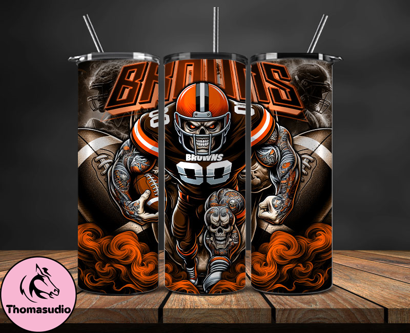 Cleveland Browns Tumbler Wrap, Football Wraps, Logo Football | Inspire ...