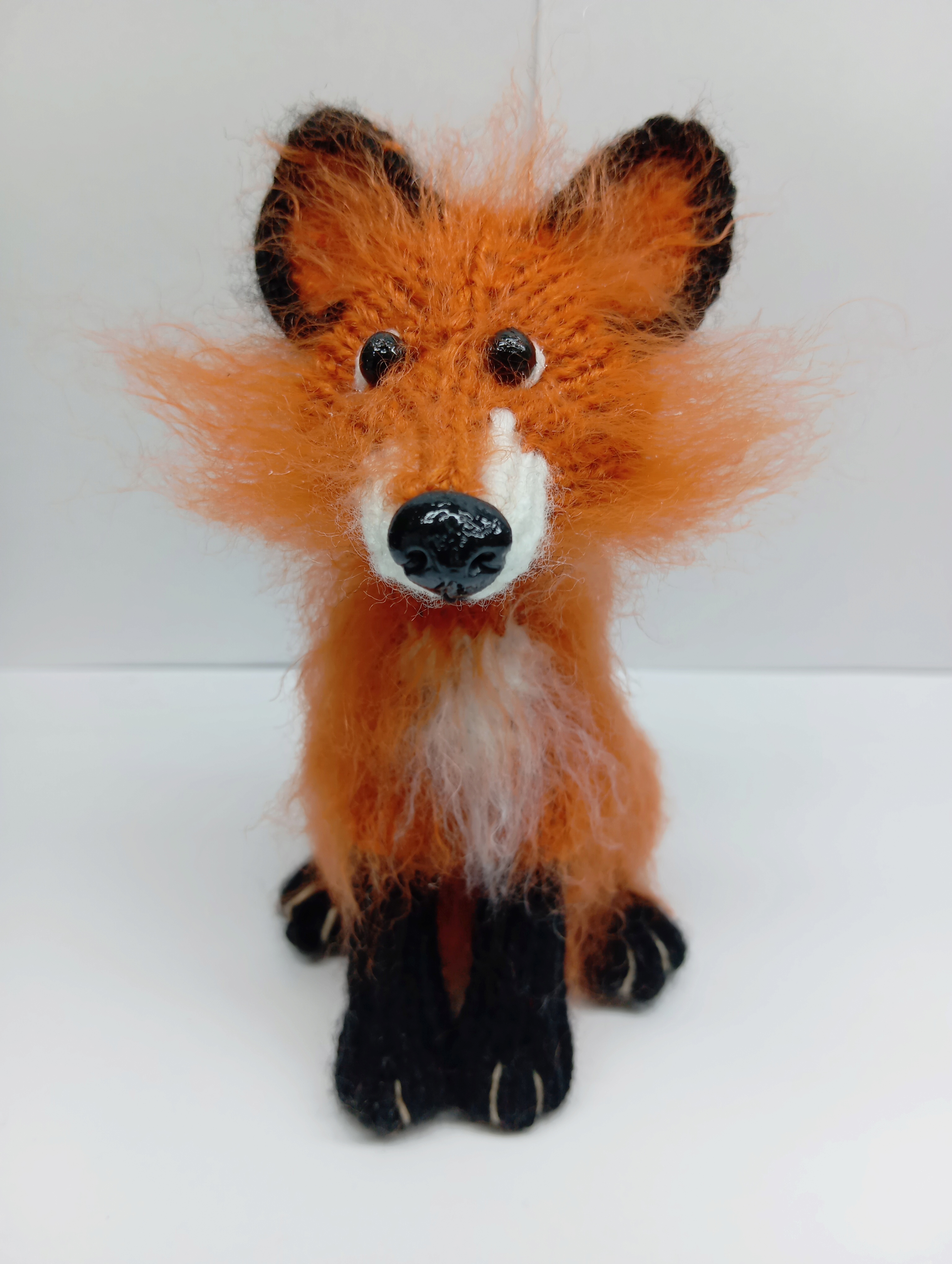 Fox Knitted, Plush Toy Figurine, Amigurumi, Stuffed Animal, | Inspire ...