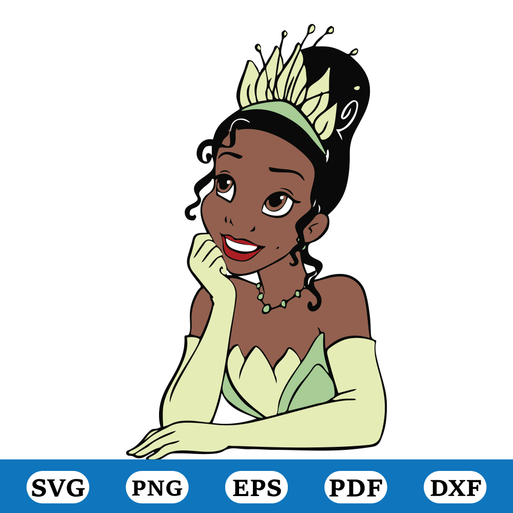 Tiana Outline Svg | Inspire Uplift