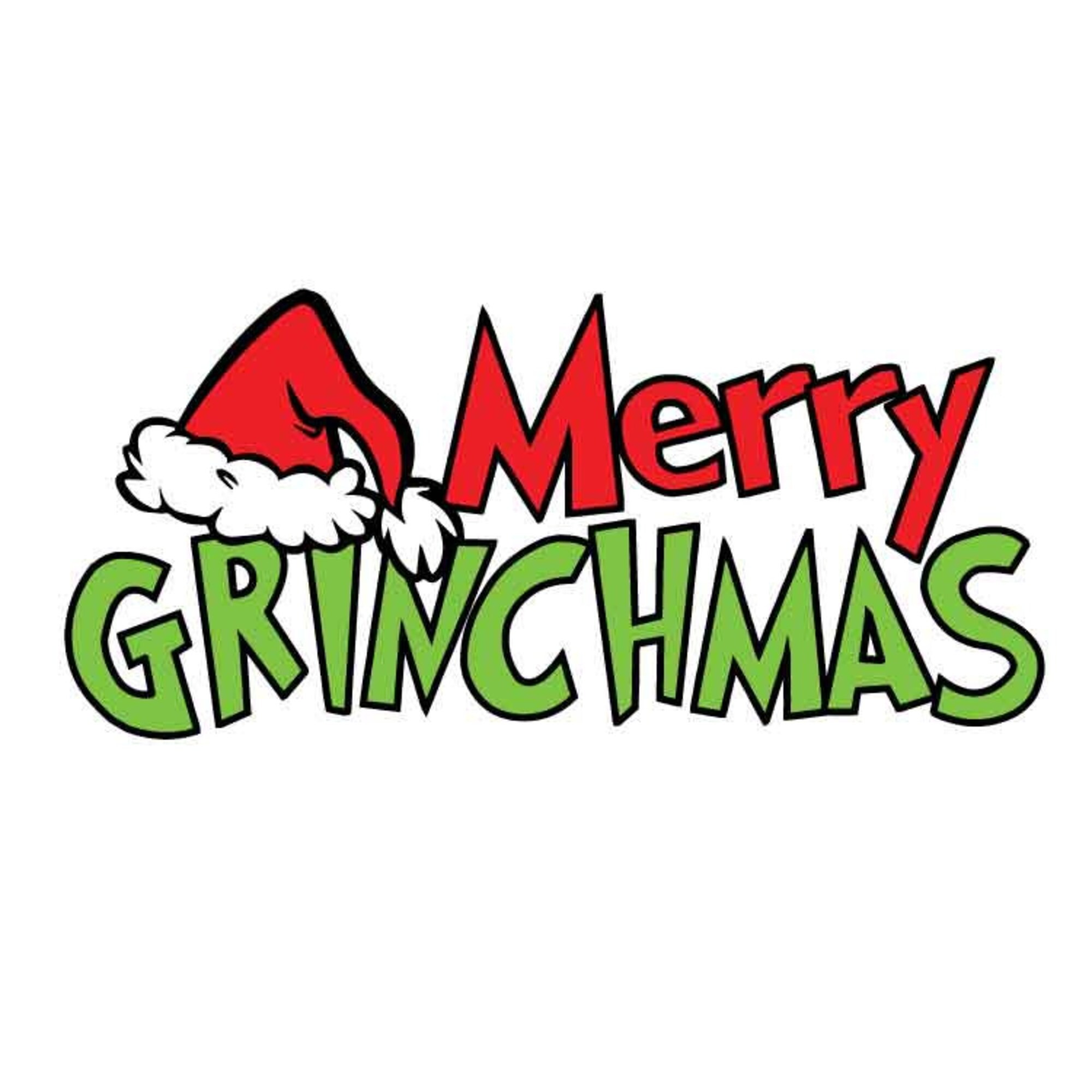 Merry Grinchmas Svg, Christmas With Hat Digital Download, Gr - Inspire ...