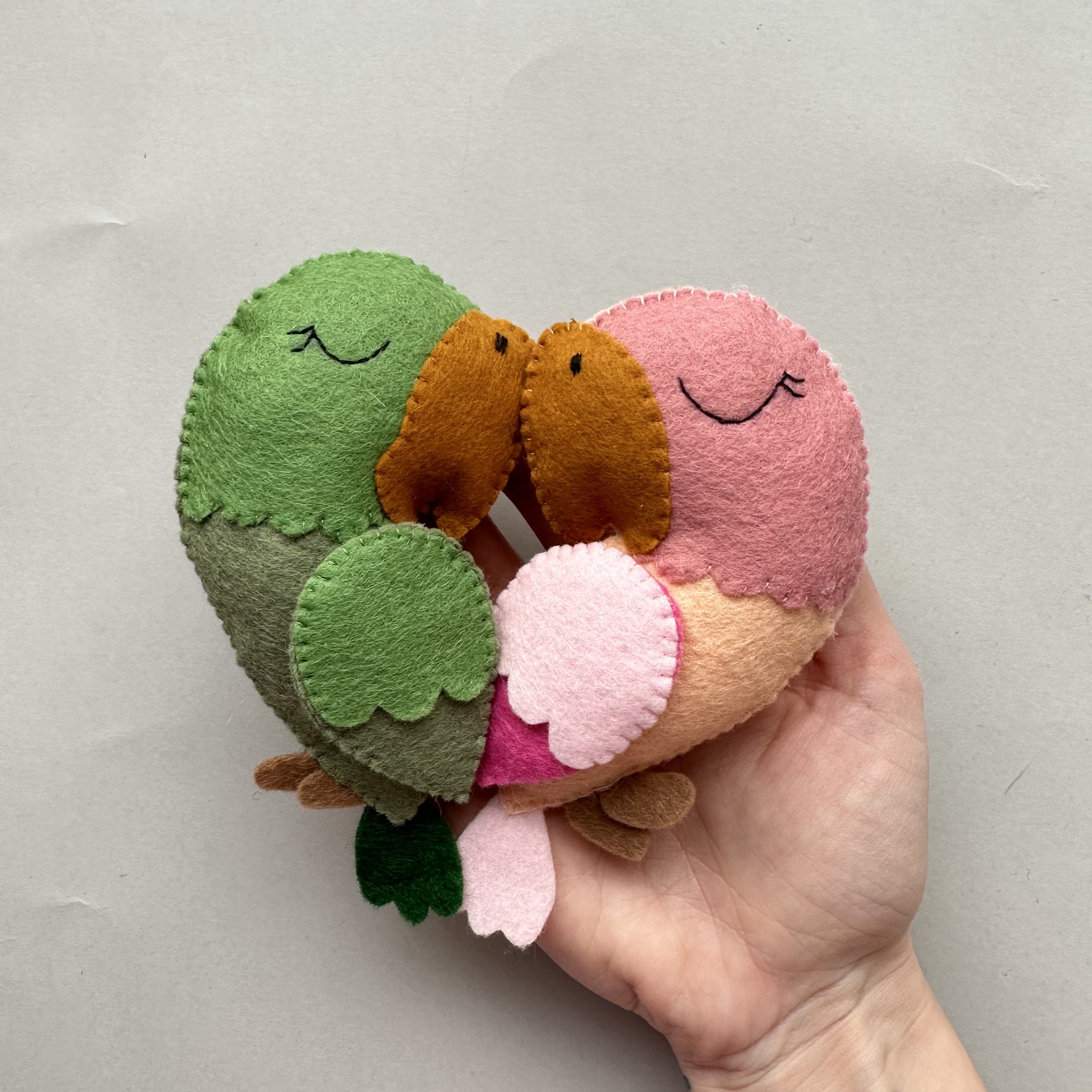 Set of 2 pdf pattern Parrot plush pattern felt birds ornamen | Inspire ...