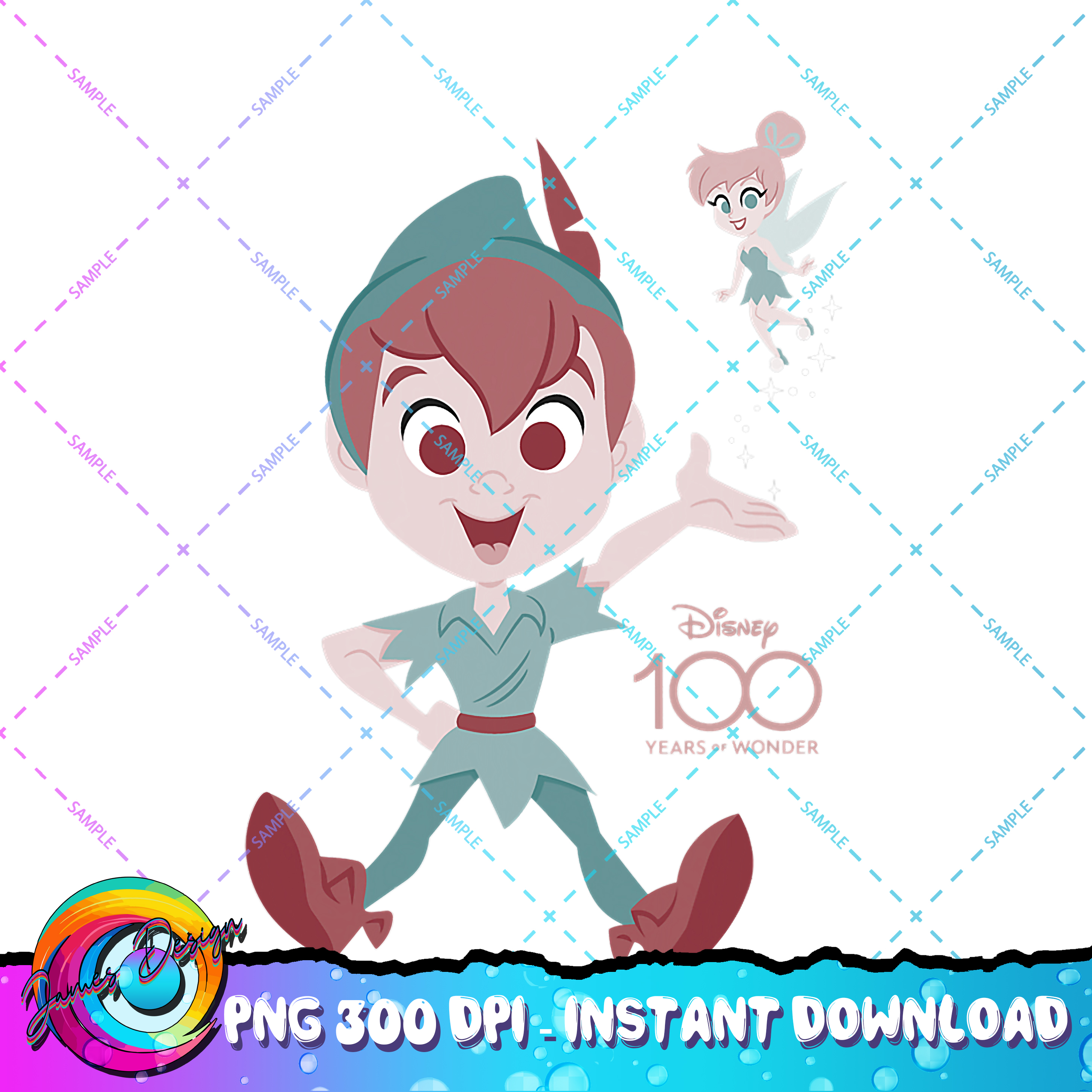 Disney 100 Years of Wonder Peter Pan Tinker Bell Muted D100 | Inspire ...