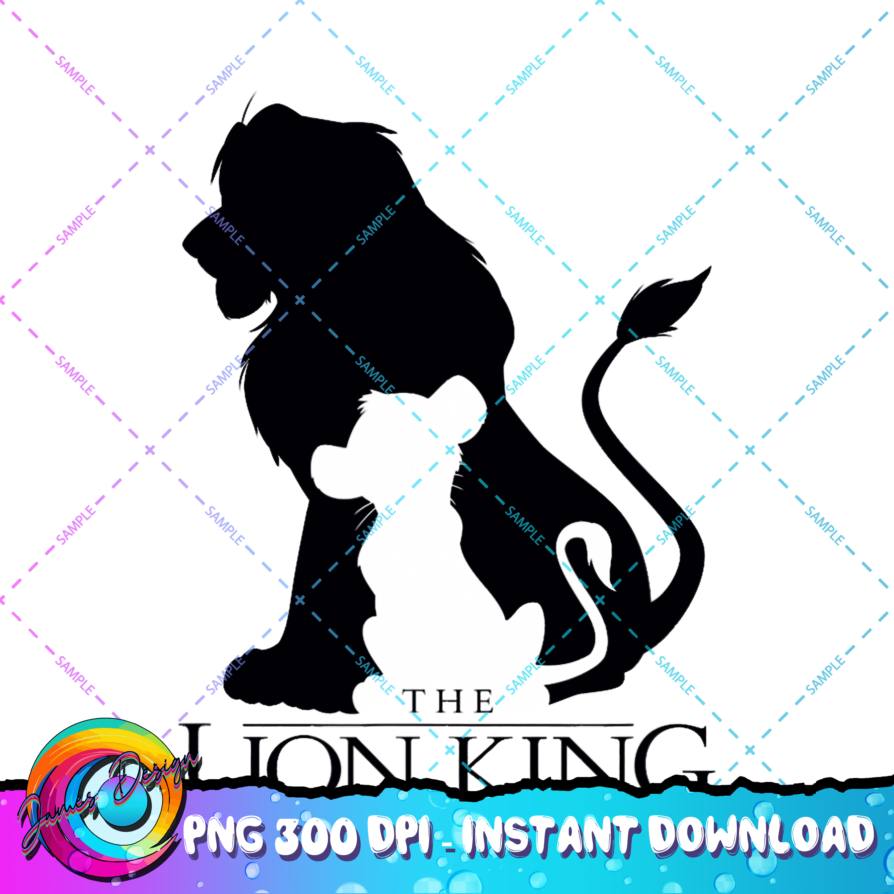 Disney Lion King Classic Simba Silhouette PNG Download | Inspire Uplift