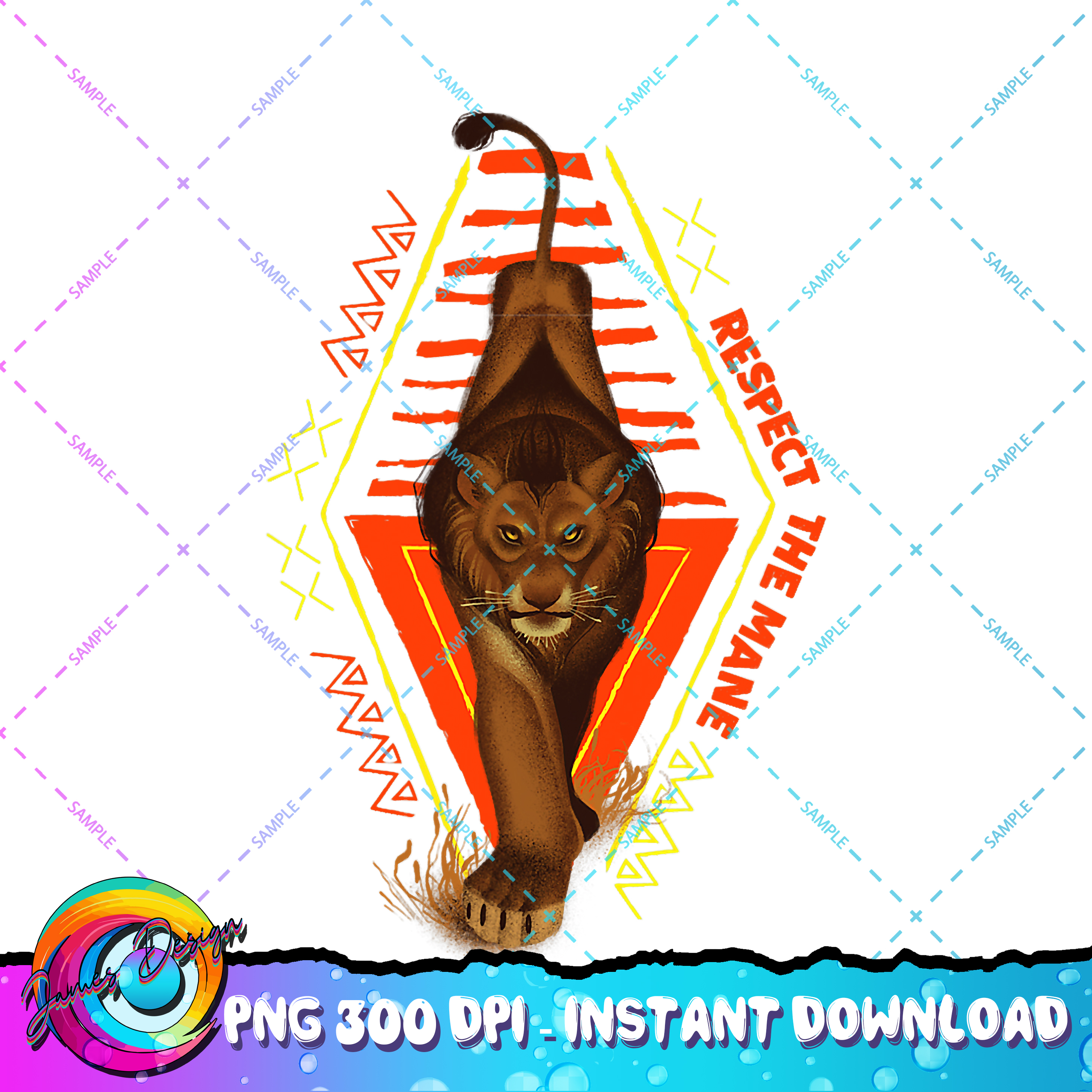 Disney Lion King Simba Respect the Mane Live Action PNG Down | Inspire ...
