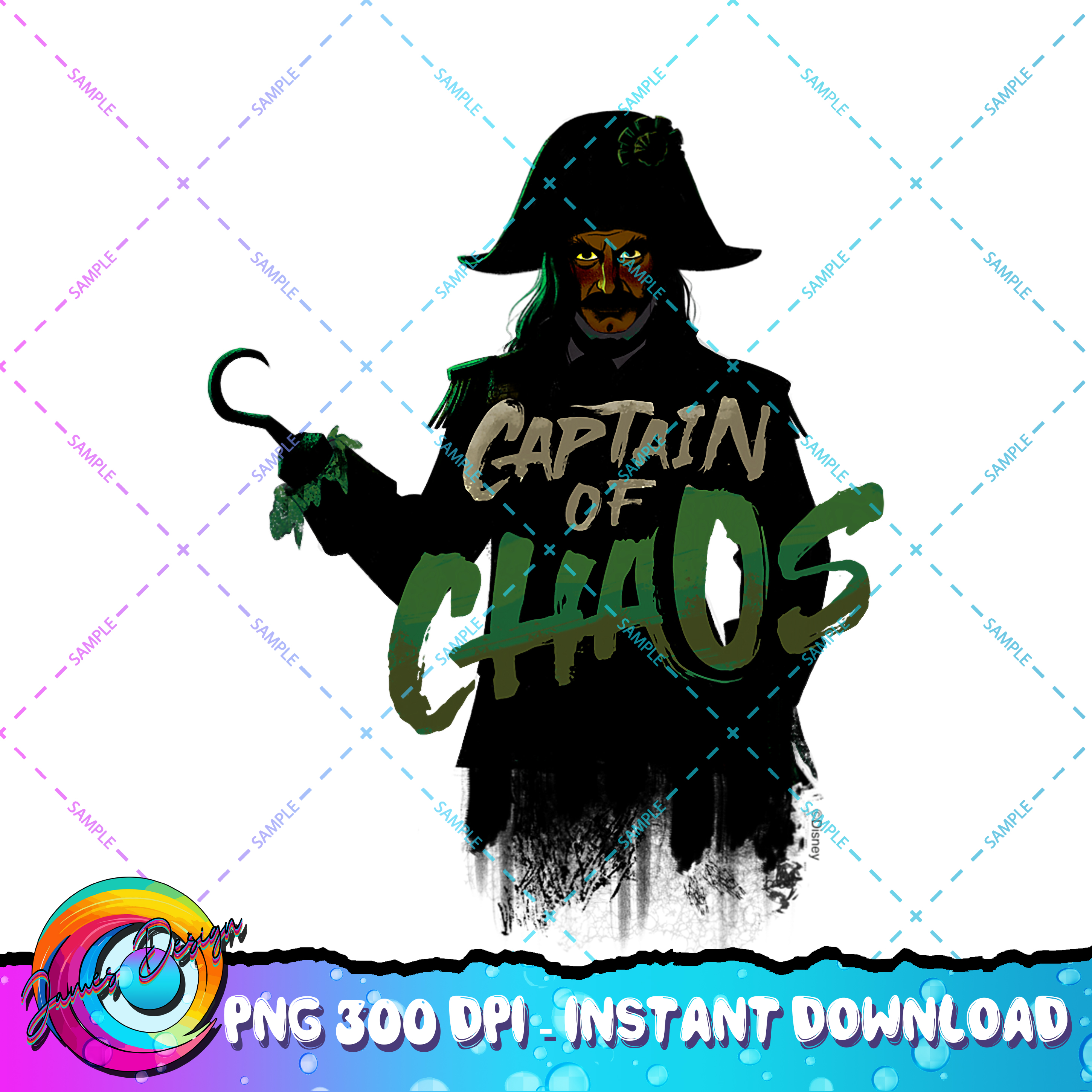 Disney Peter Pan & Wendy Captain Hook Captain of Chaos PNG D | Inspire ...