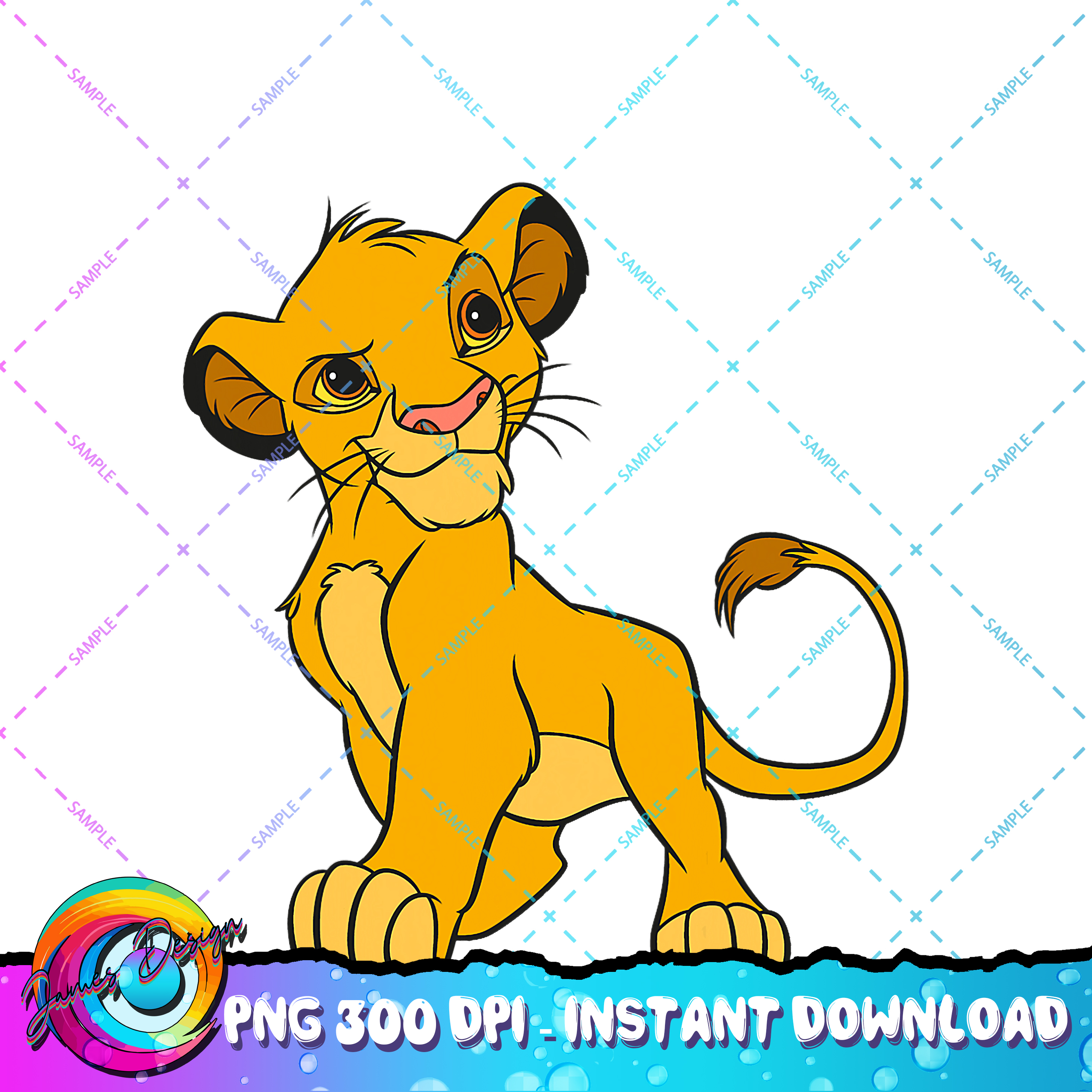 Disney The Lion King Young Simba Walking PNG Download PNG Do | Inspire ...
