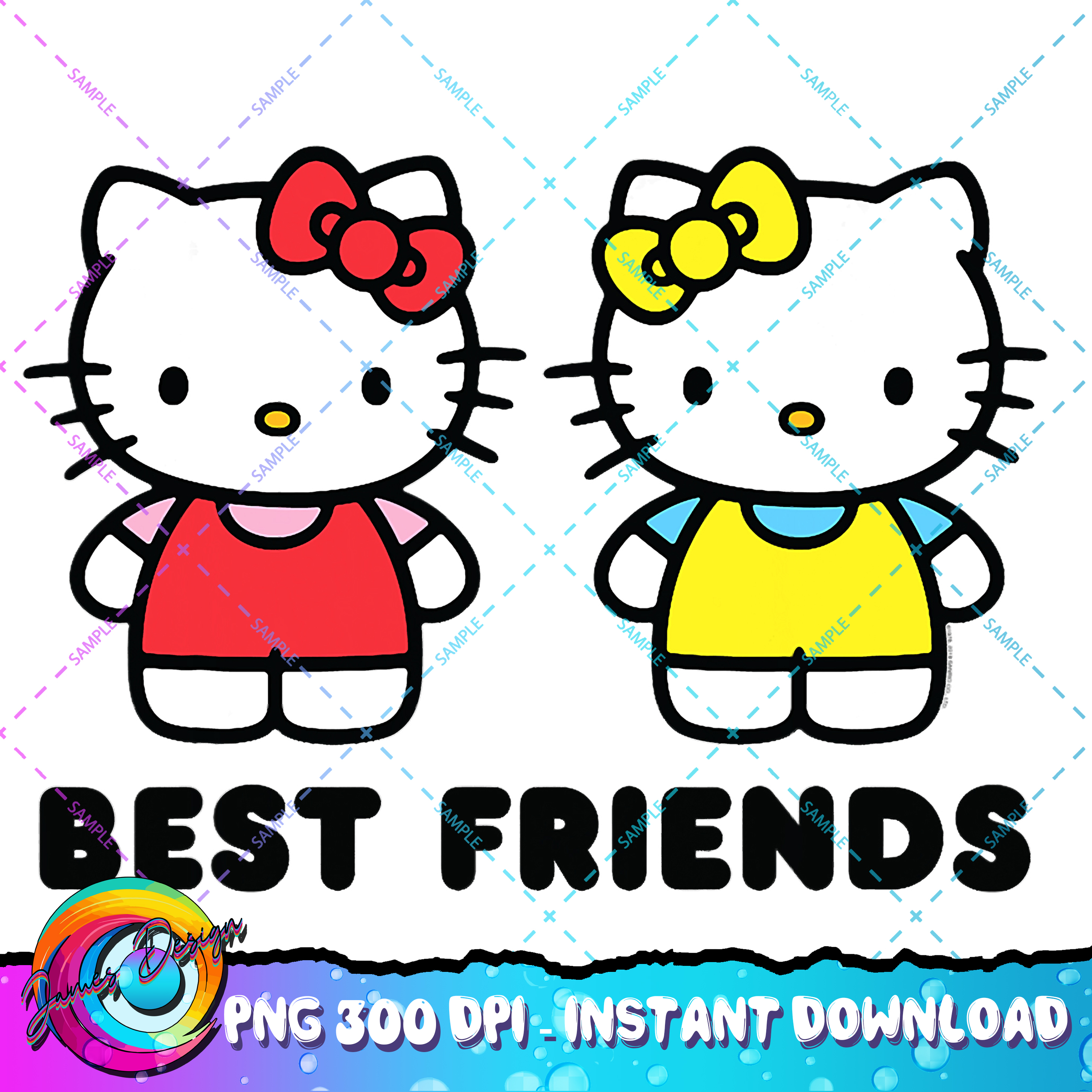 Hello Kitty and Mimmy Best Friends Sisters Twins PNG Downloa | Inspire ...