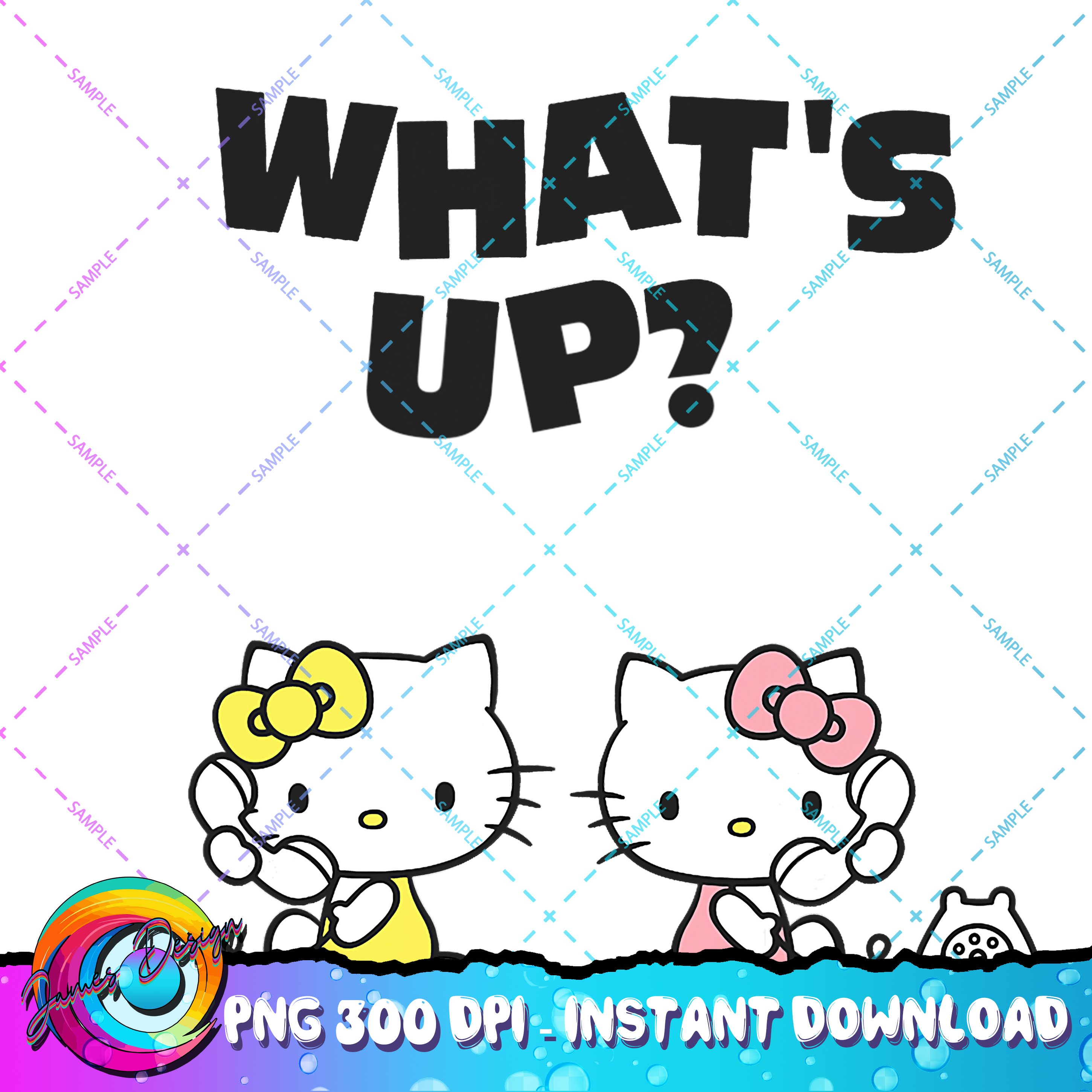 Hello Kitty and Mimmy What s Up PNG Download copy | Inspire Uplift