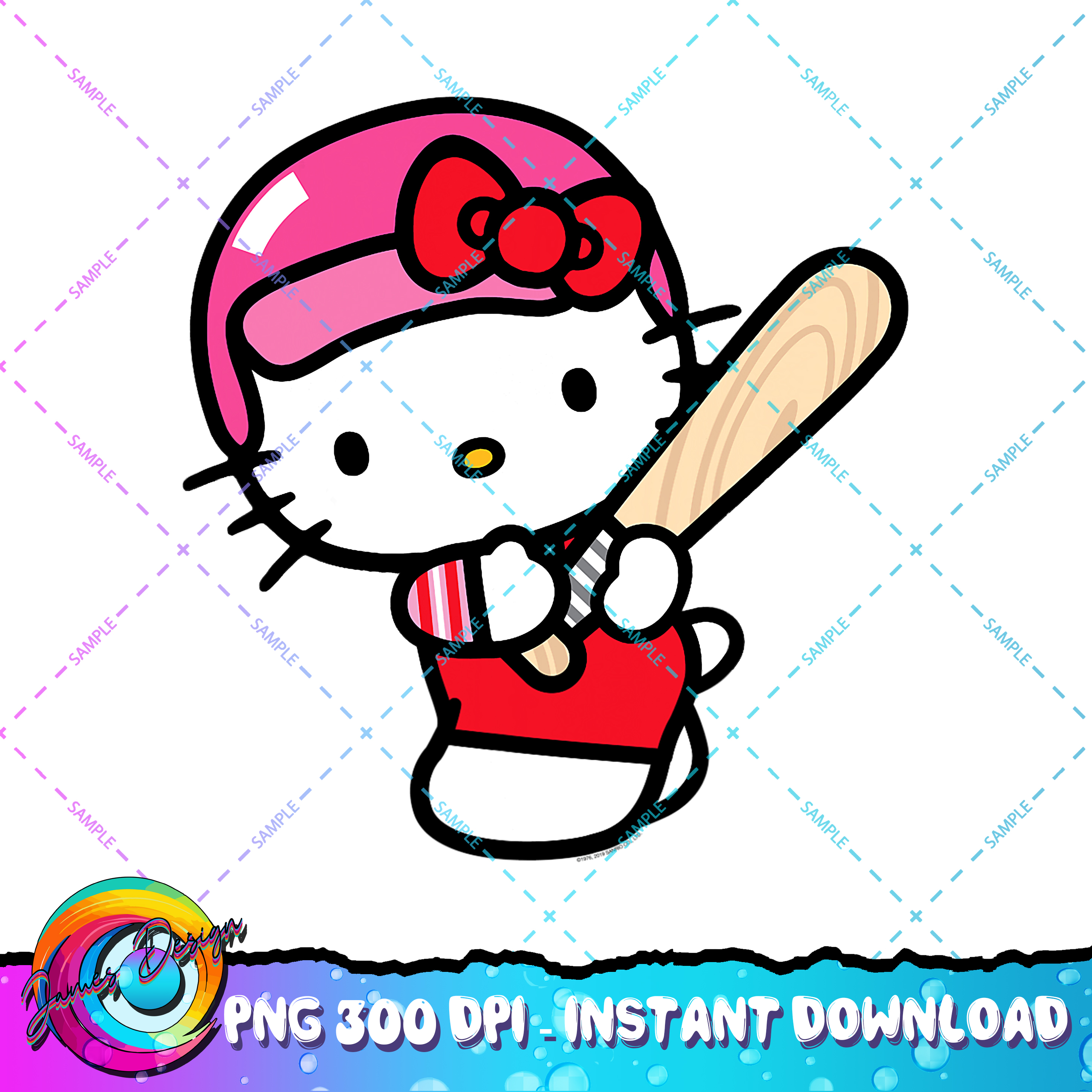 Hello Kitty Baseball Player PNG Download copy | Inspire Uplift