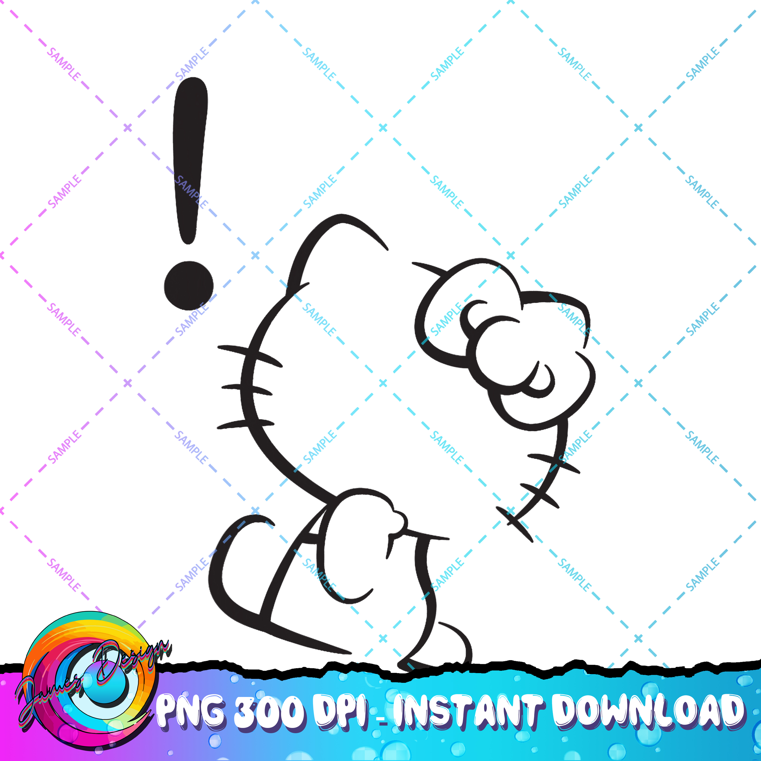 Hello Kitty Exclamation Mark PNG Download copy | Inspire Uplift
